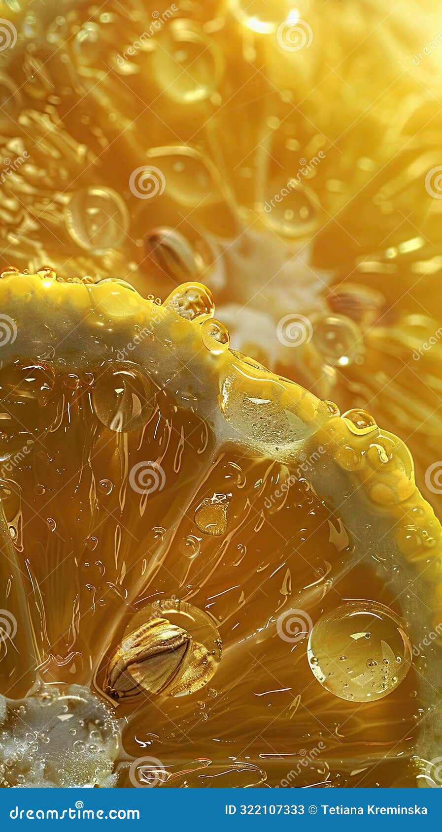 Abstract Pastel Lemon Background with Clear Water and Soft Water ...