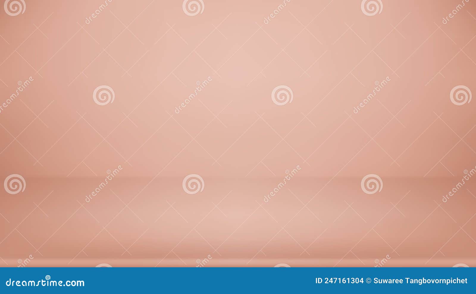 Abstract Pastel Light Orange Color Tone Background. Empty Room with ...
