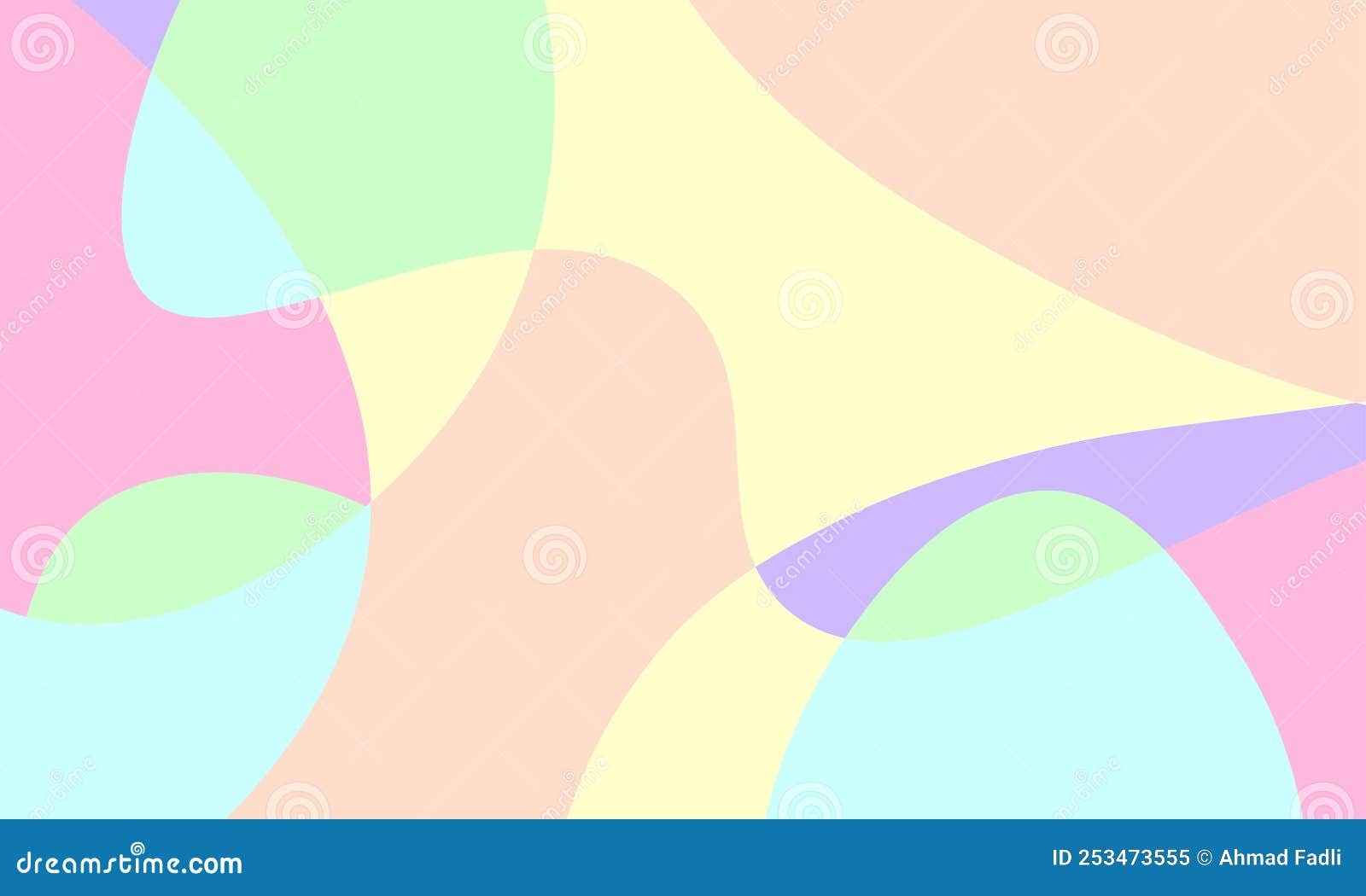 Abstract Pastel Liquid and Curvy Geometric Background for Banner Stock ...