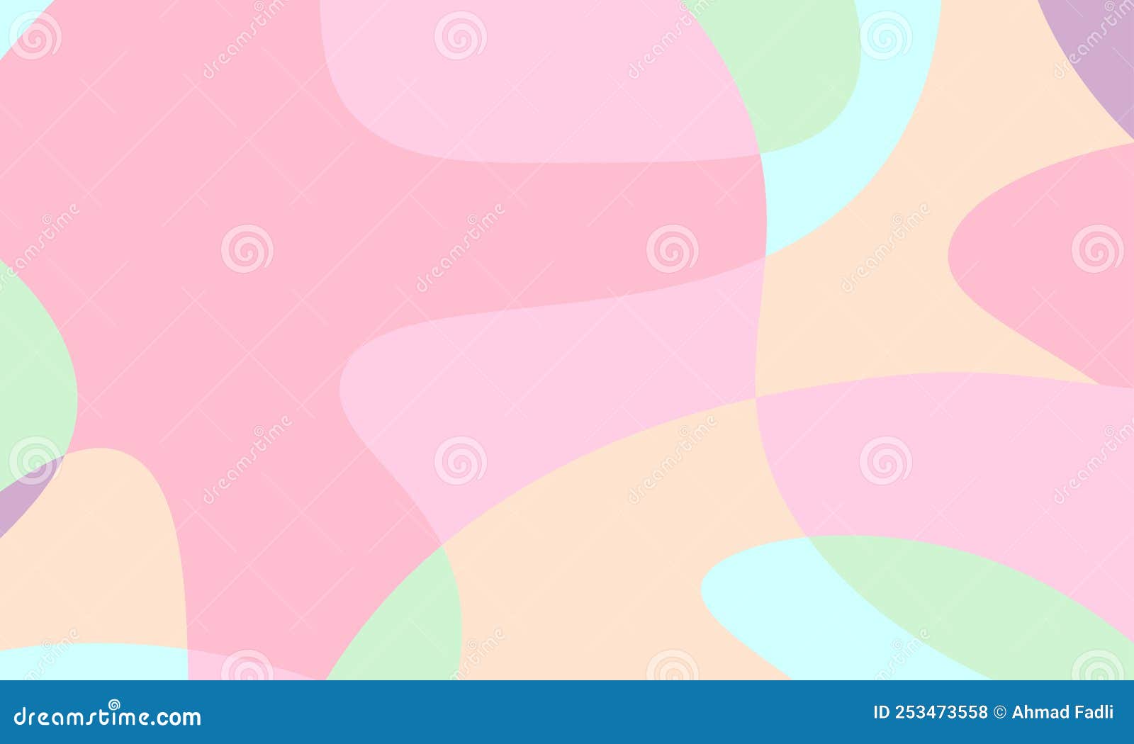 Abstract Pastel Liquid and Curvy Geometric Background for Banner Stock ...