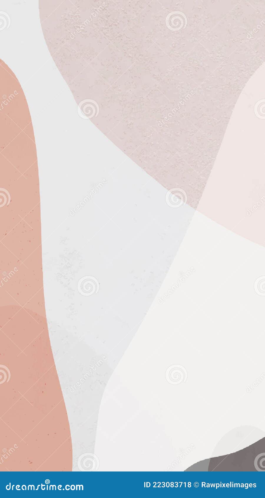 Abstract Pastel Phone Lockscreen in Beige Color Stock Illustration ...