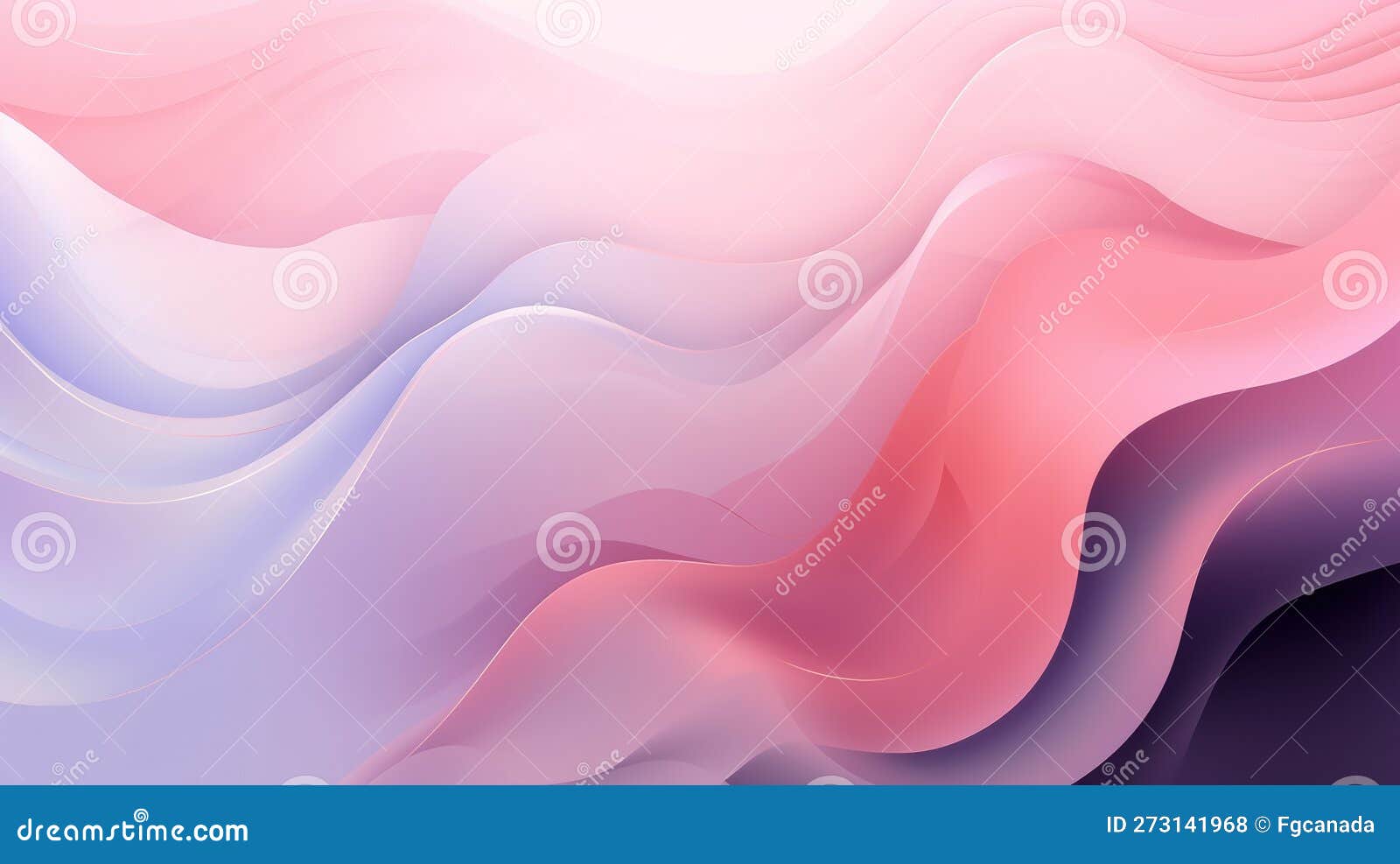Abstract Background, Soft Pastel Red, Pink, Blue, Violet Colours, Waves ...