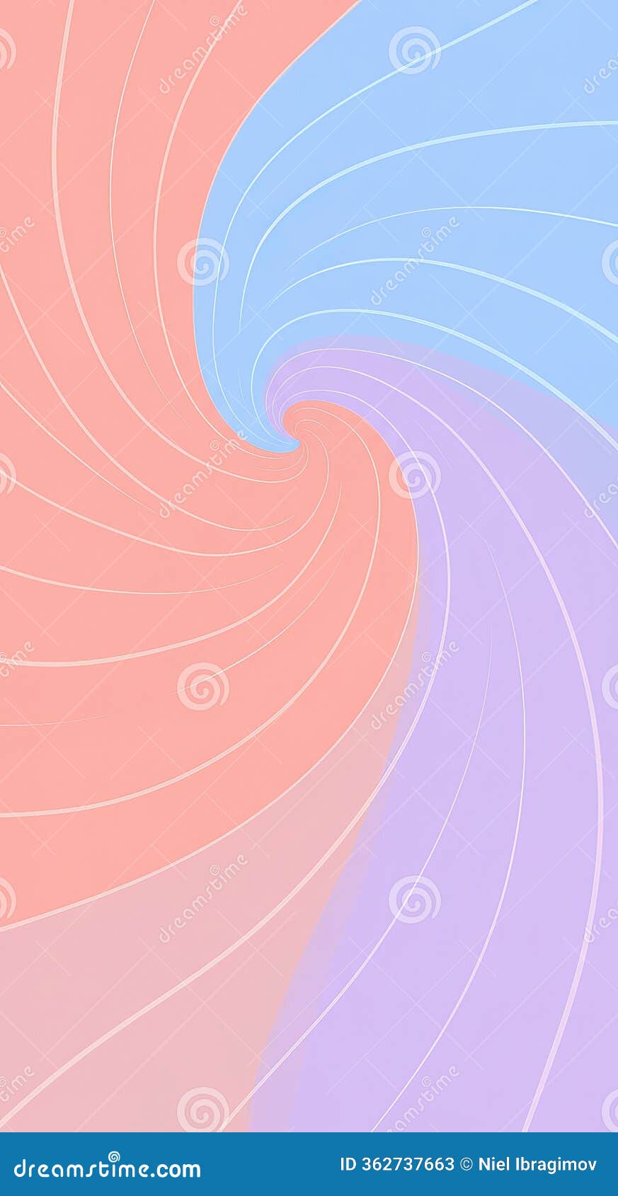 Abstract Pastel Swirl Design with Soft Curves and Dynamic Flow Stock ...