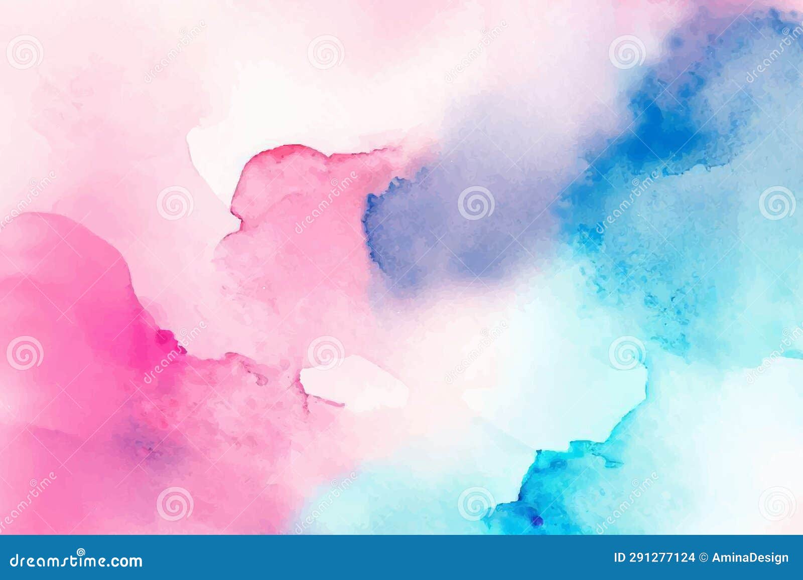 Abstract Pastel Watercolor Background. Rainbow Watercolour Pattern ...