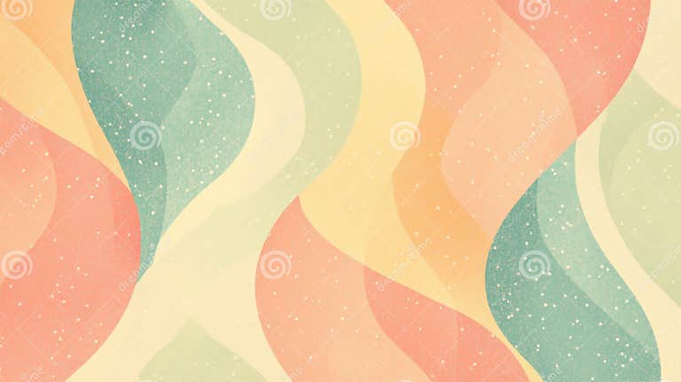 Abstract Pastel Wave Patterns with Subtle Speckled Texture Stock ...