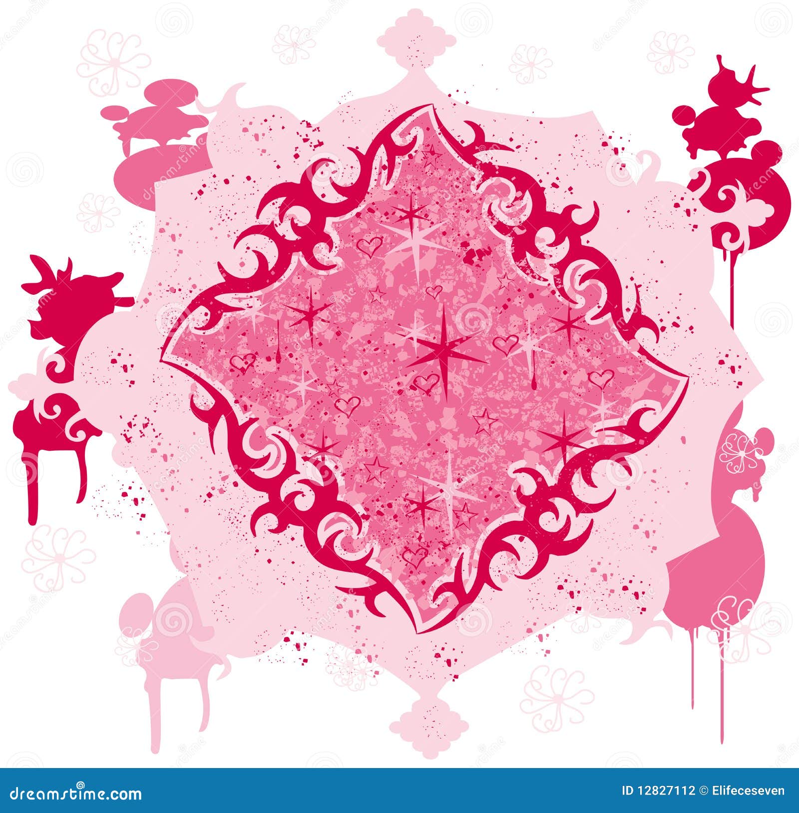 Abstract patch design stock illustration. Illustration of summer - 12827112