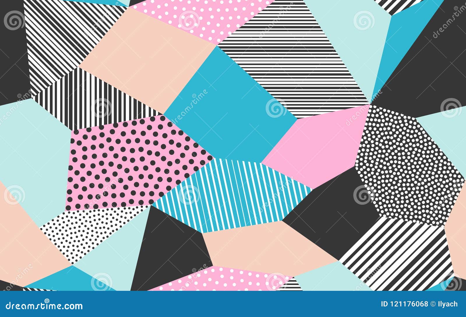 Abstract Patchwork Vector Pattern Background Stock Vector ...