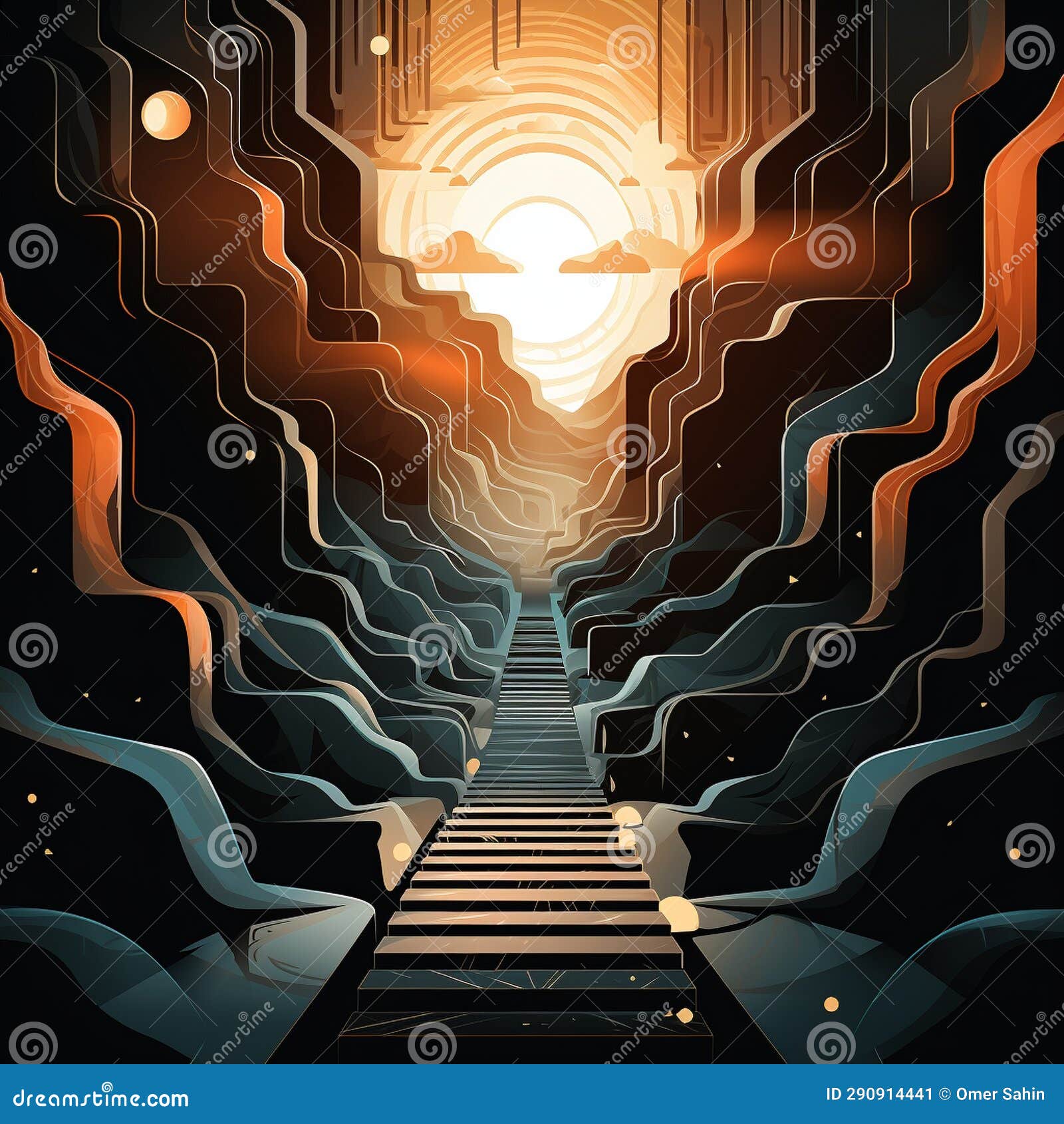 Abstract Pathway To Prosperity Stock Image - Image of symbolizing ...