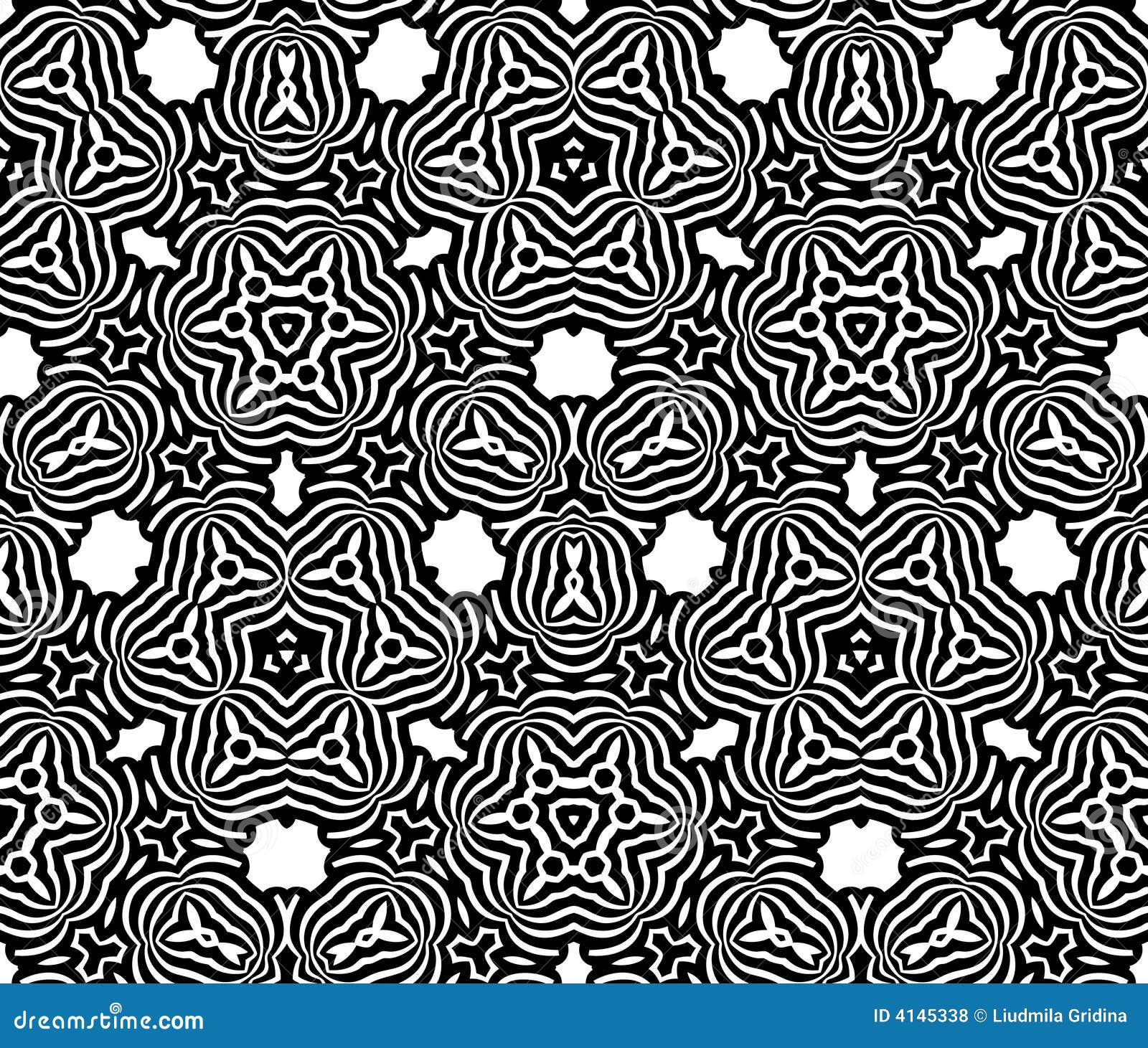 Abstract pattern stock vector. Illustration of seamless - 4145338