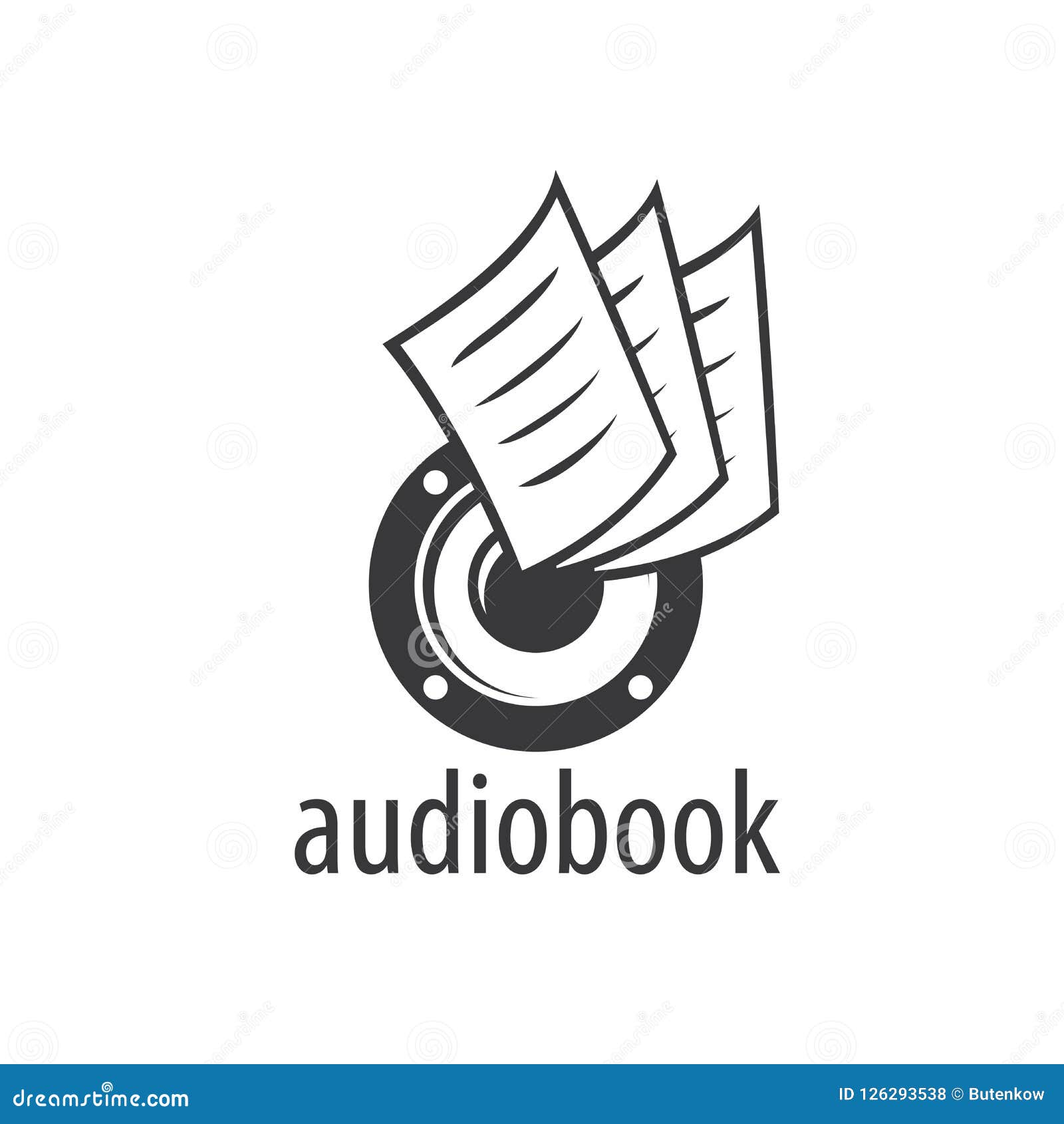 Audiobook. Vector Logo Template Stock Vector - Illustration of ...