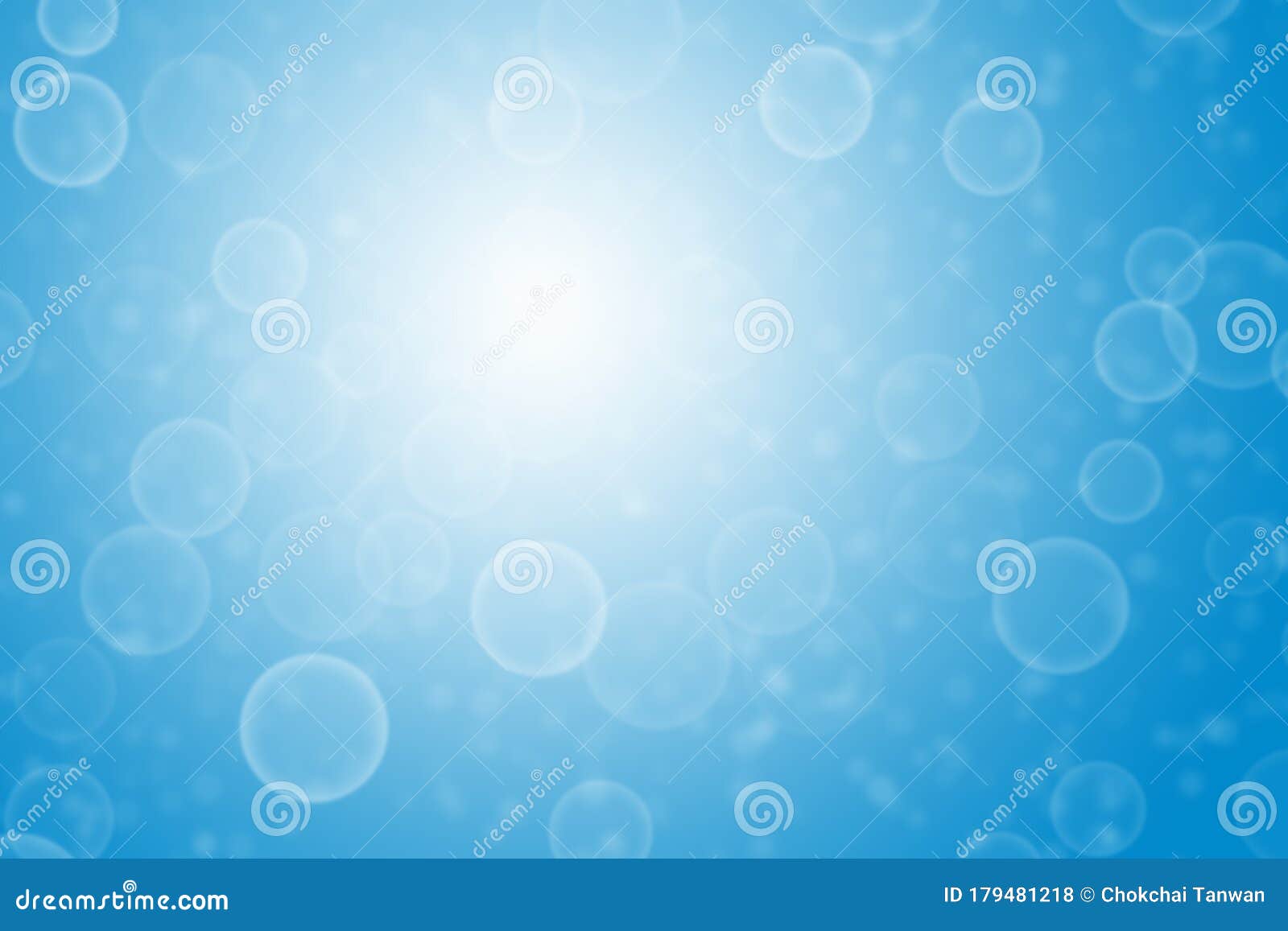 Abstract Pattern Background Blue Burst with Light Glitter of Bubble and ...