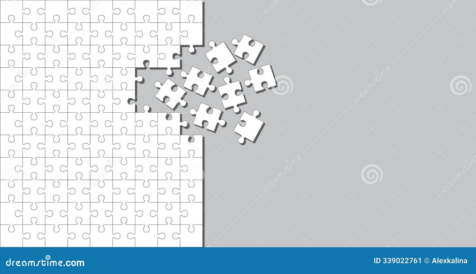 Abstract Pattern Background with Puzzles and Blank Space for Design ...
