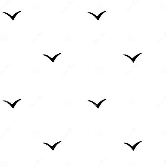 Abstract Pattern with Birds, V-pattern Background, Vector Illustration ...