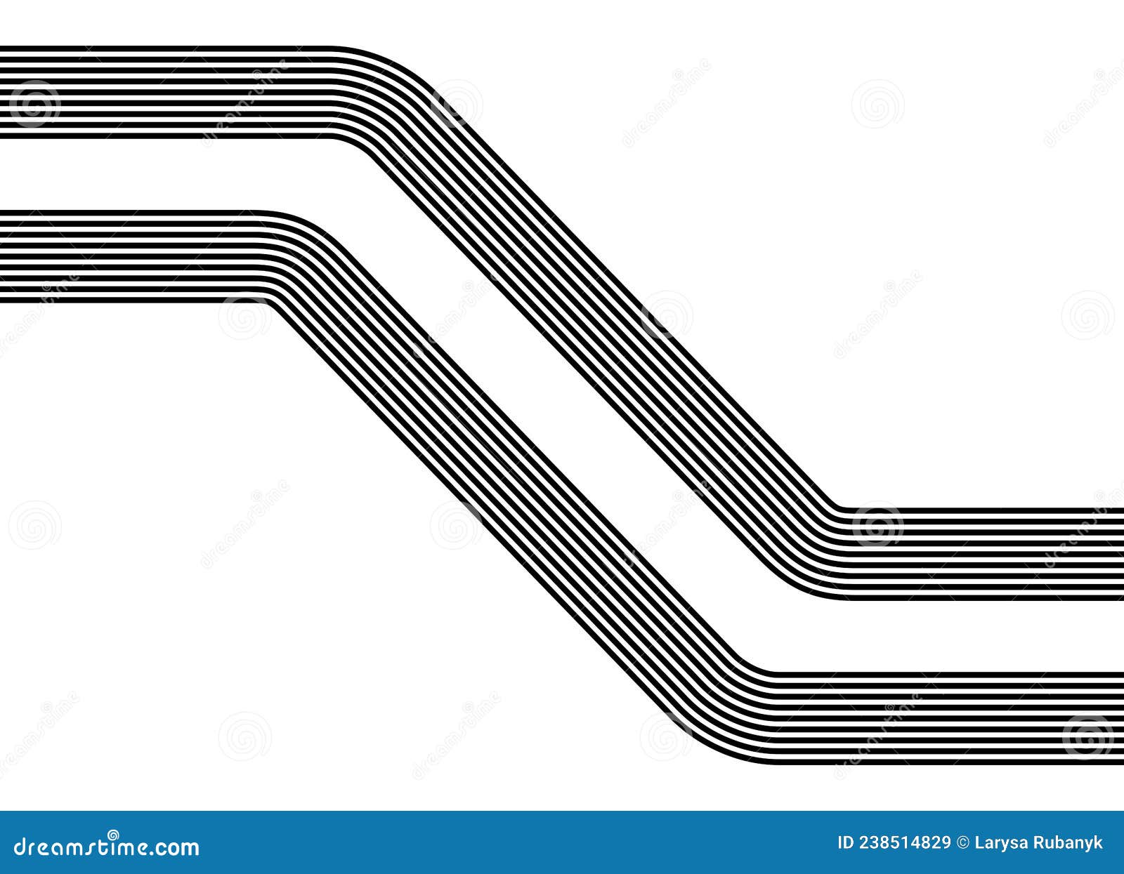 Abstract Pattern of Black Parallel Lines on a White Background in a ...
