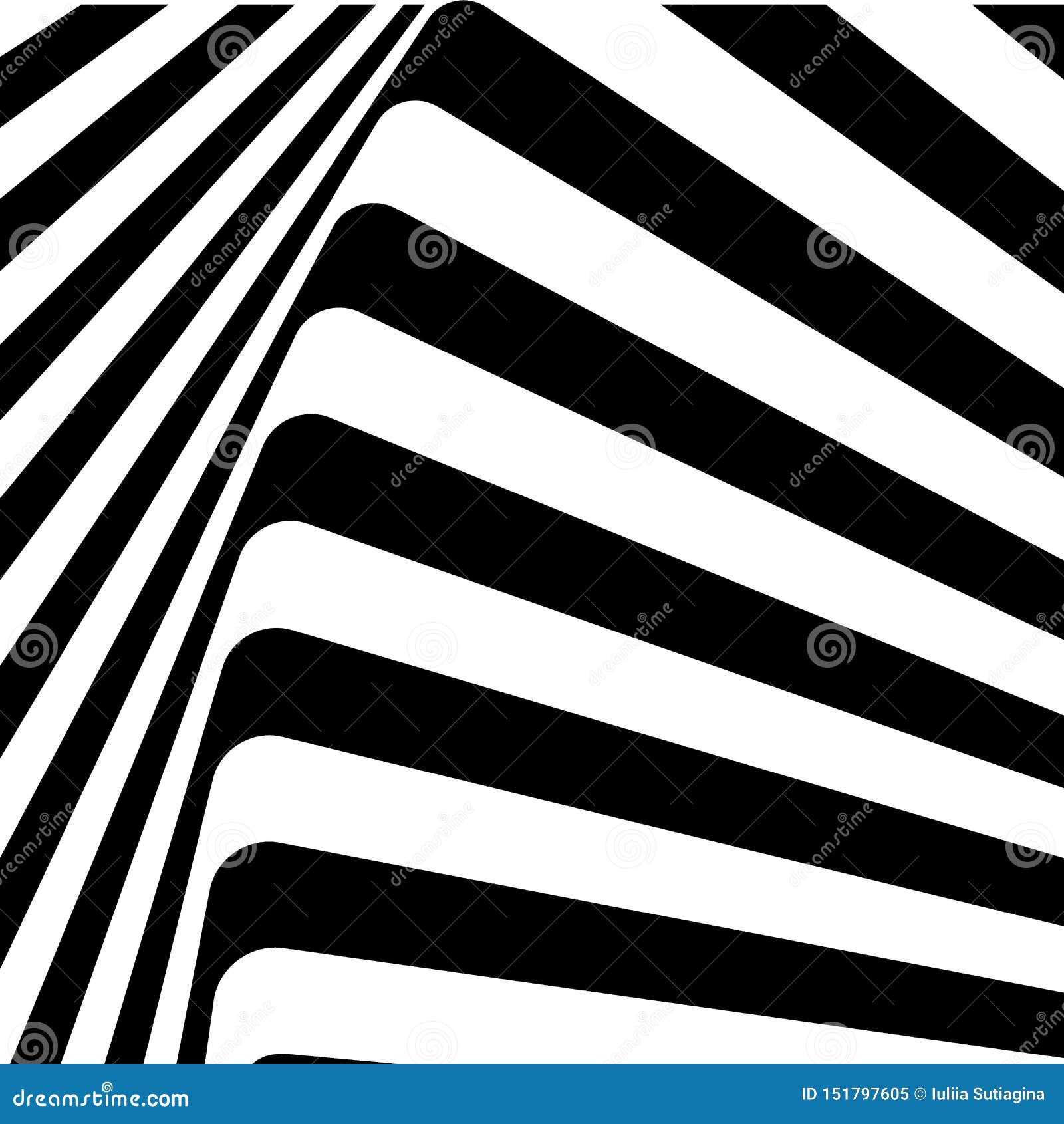 Abstract Pattern Black Stripes. Distortion. Vector Illustration Stock ...