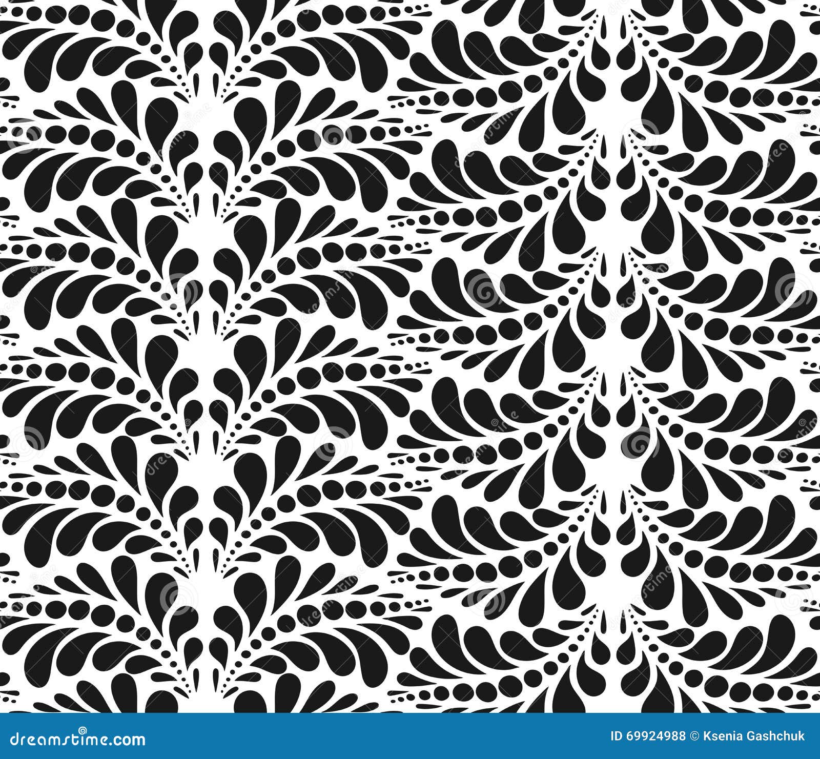 Abstract Pattern in Black and White Stock Vector - Illustration of ...