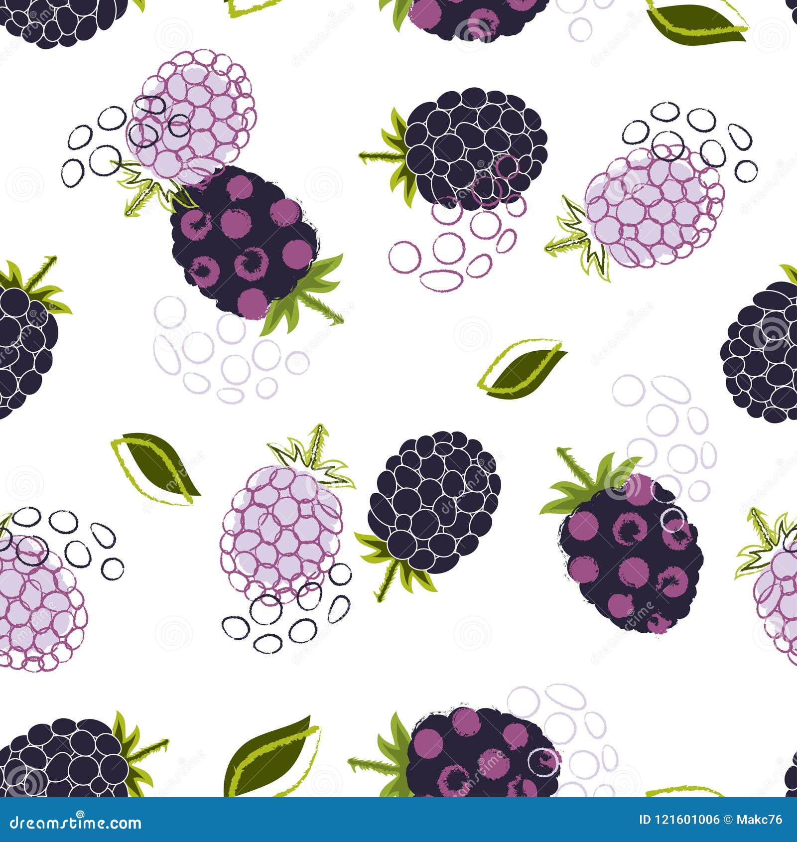 Abstract Pattern with Blackberry Stock Vector - Illustration of ...