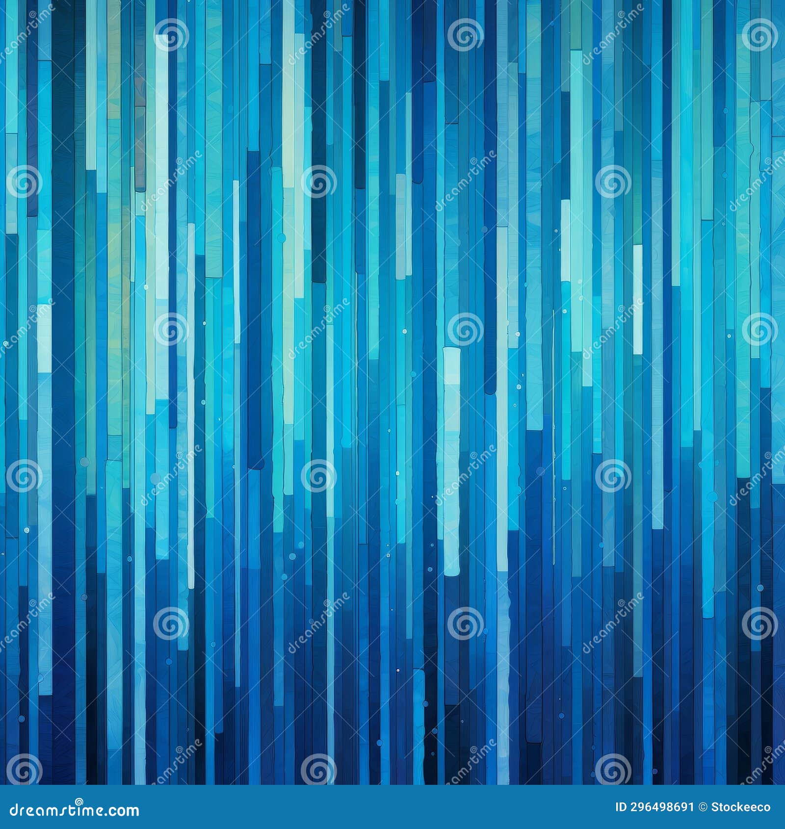 Abstract Blue Striped Background with Vibrant Mosaic and Elongated ...