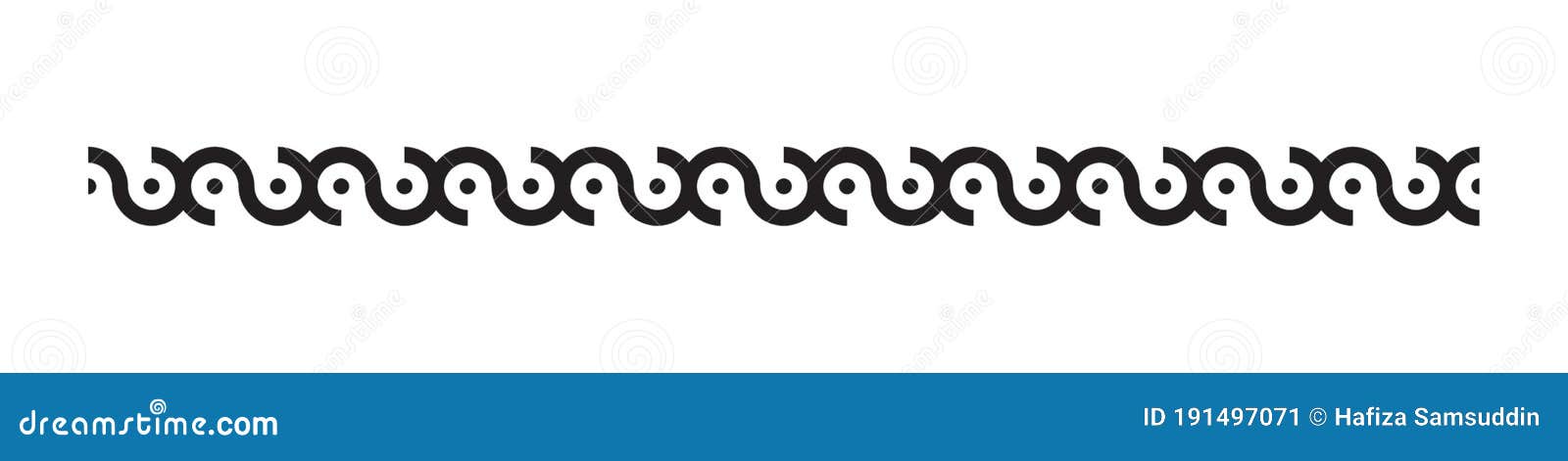 Abstract Pattern Border Design. Vector Illustration Decorative Design ...