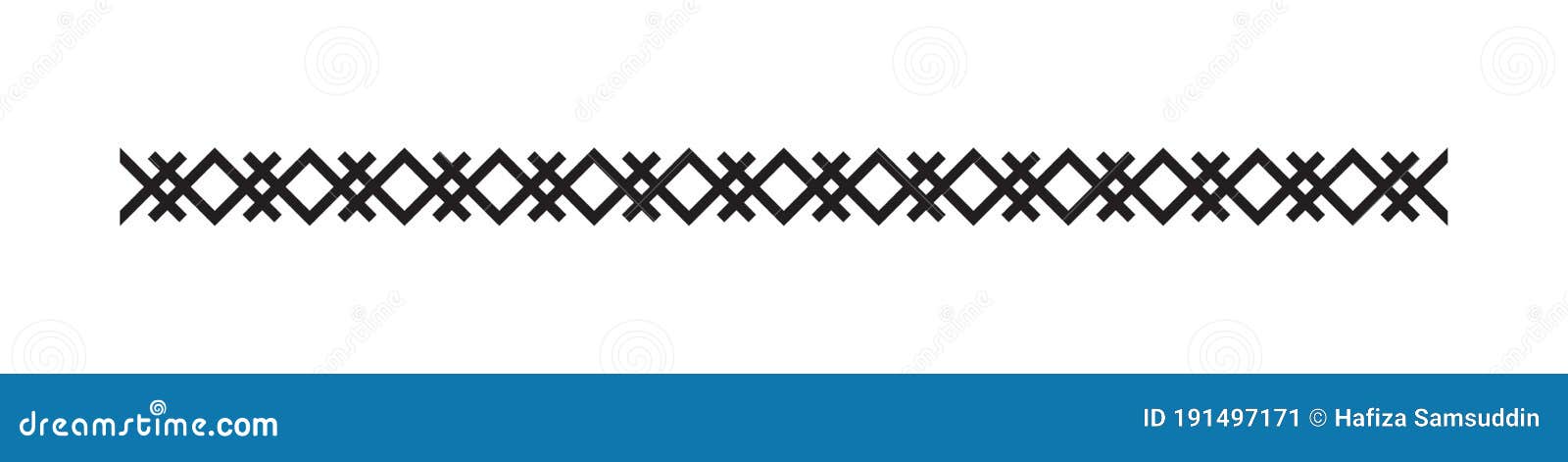 Abstract Pattern Border Design. Vector Illustration Decorative Design ...