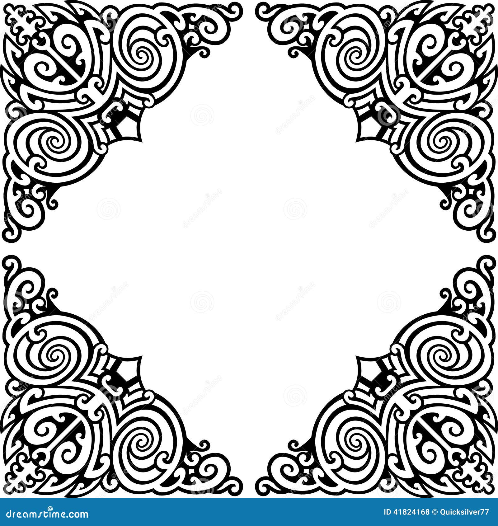Abstract Pattern Border stock vector. Illustration of border - 41824168