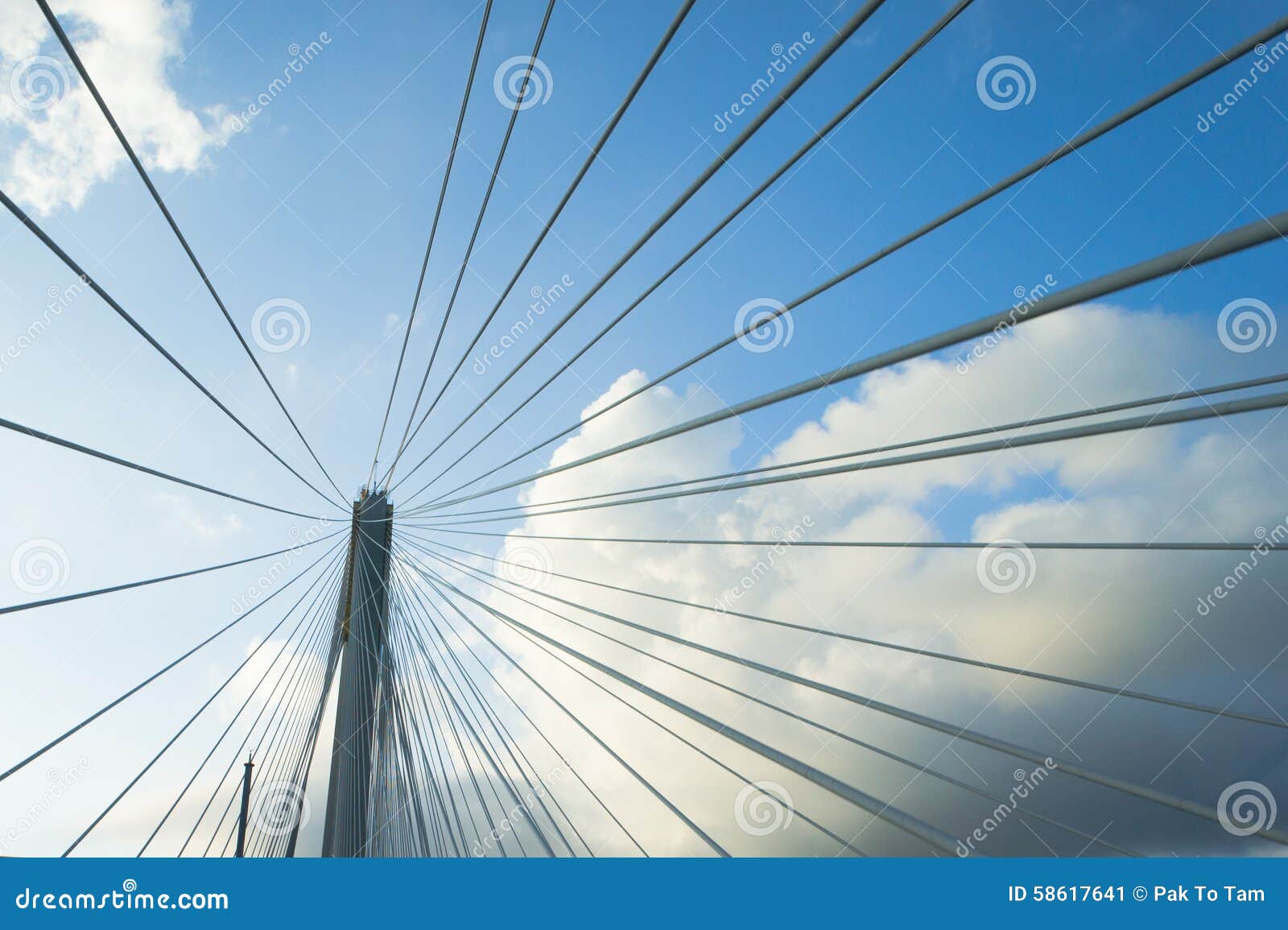 Bridge Wire Arch On Dark Dramatic Skyscape Heavy Dark Clouds Stock ...