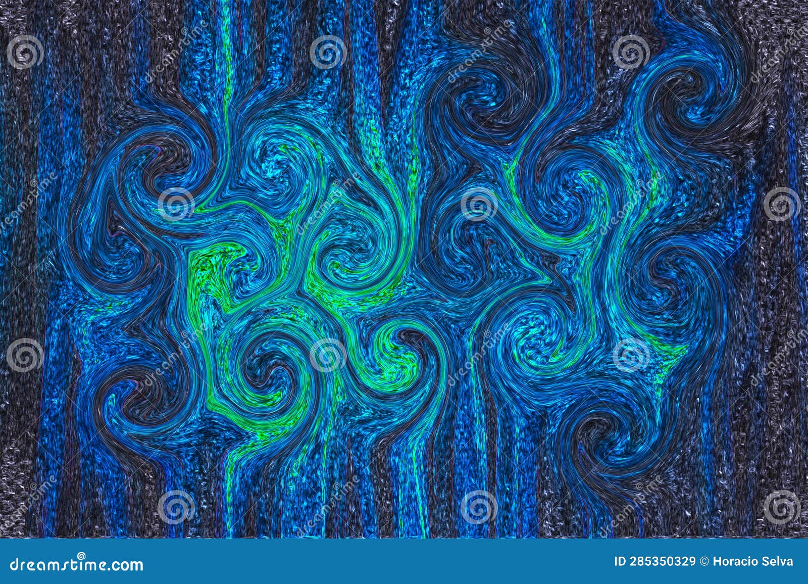 Abstract Pattern of Circular or Wavy Shapes Stock Illustration ...