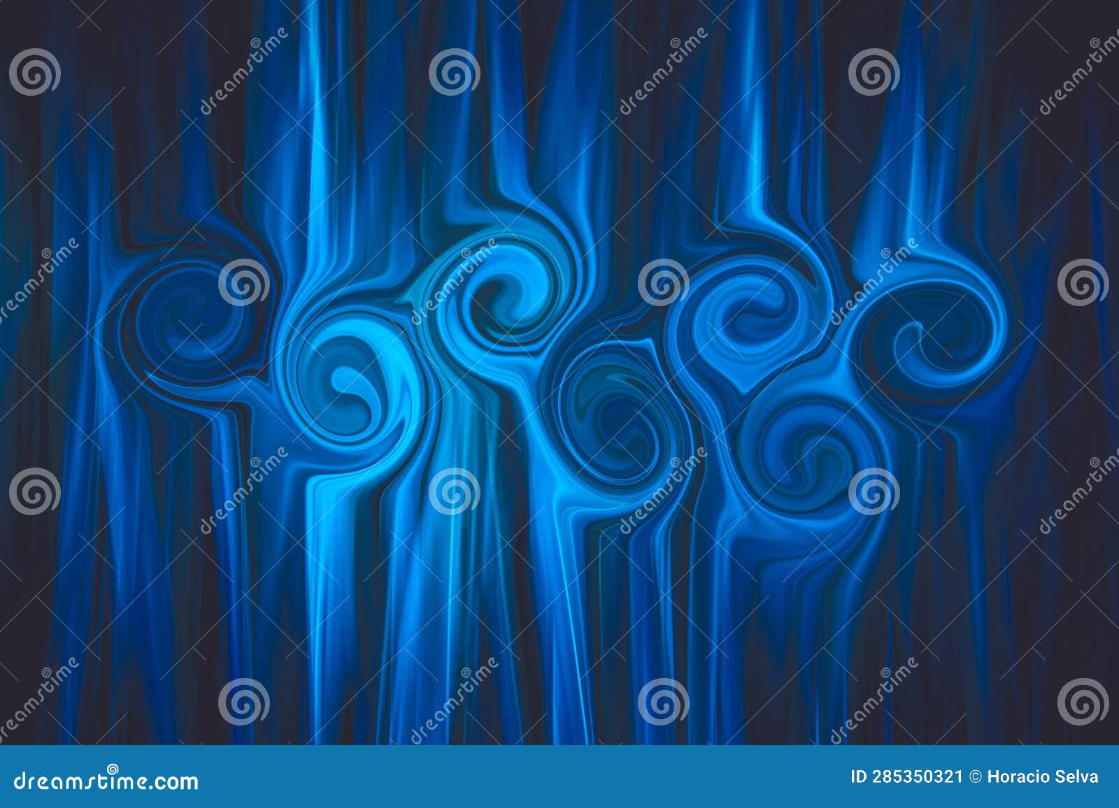 Abstract Pattern of Circular or Wavy Shapes. Curved Design Stock ...