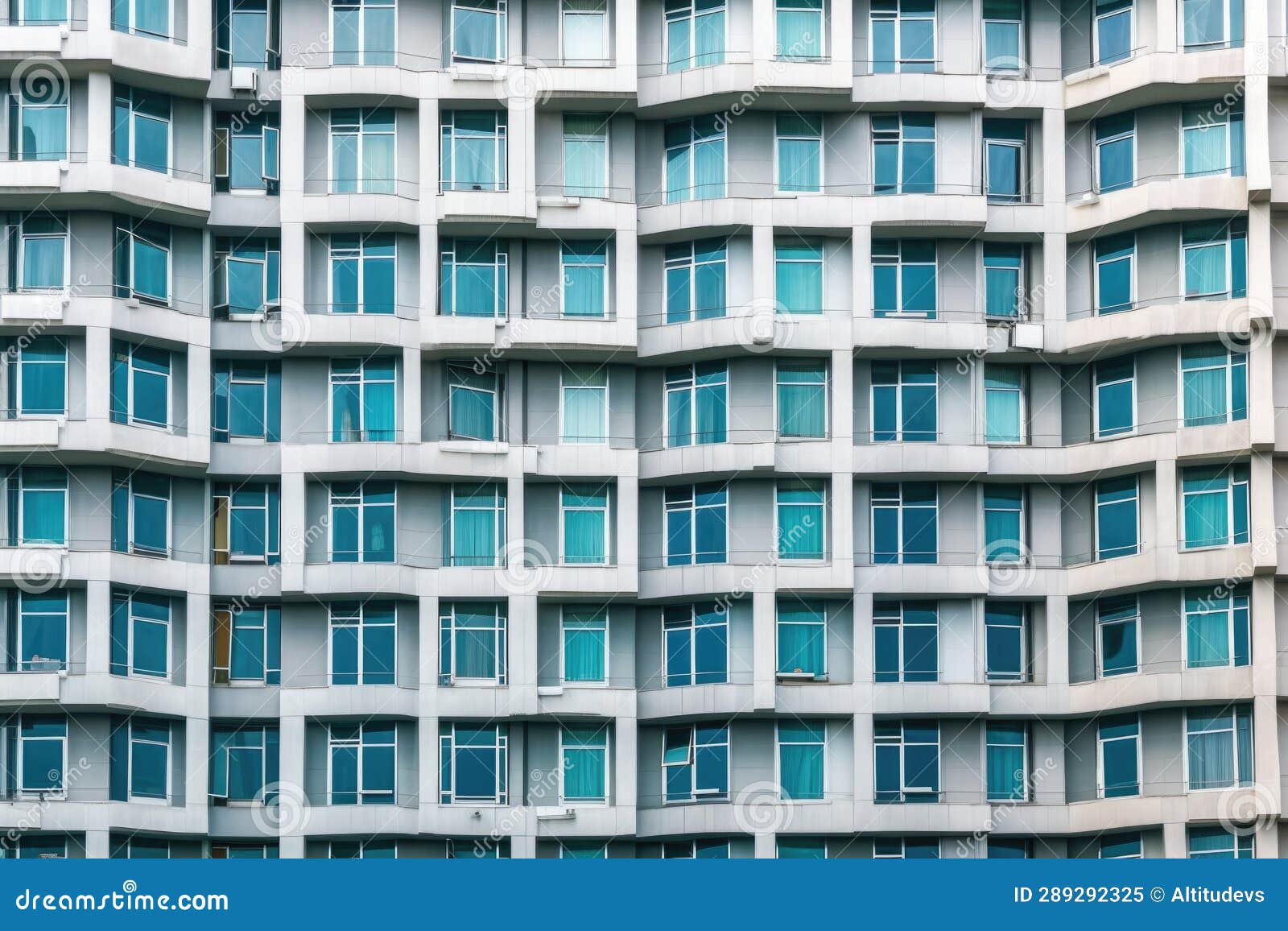 Abstract Pattern of Clean Windows on High-rise Stock Image - Image of ...