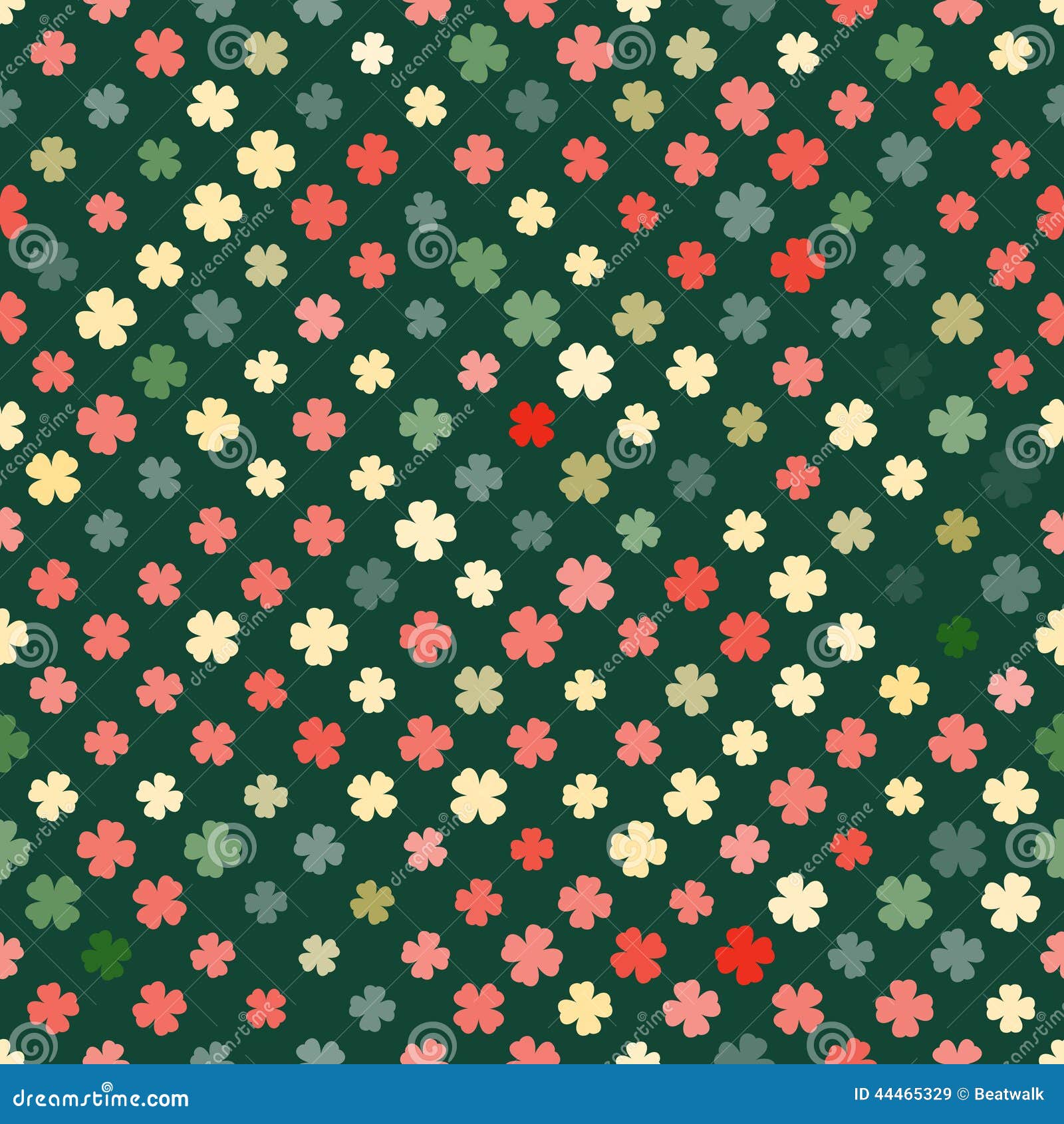 Abstract Pattern Clover Retro Stock Vector - Illustration of graphic ...