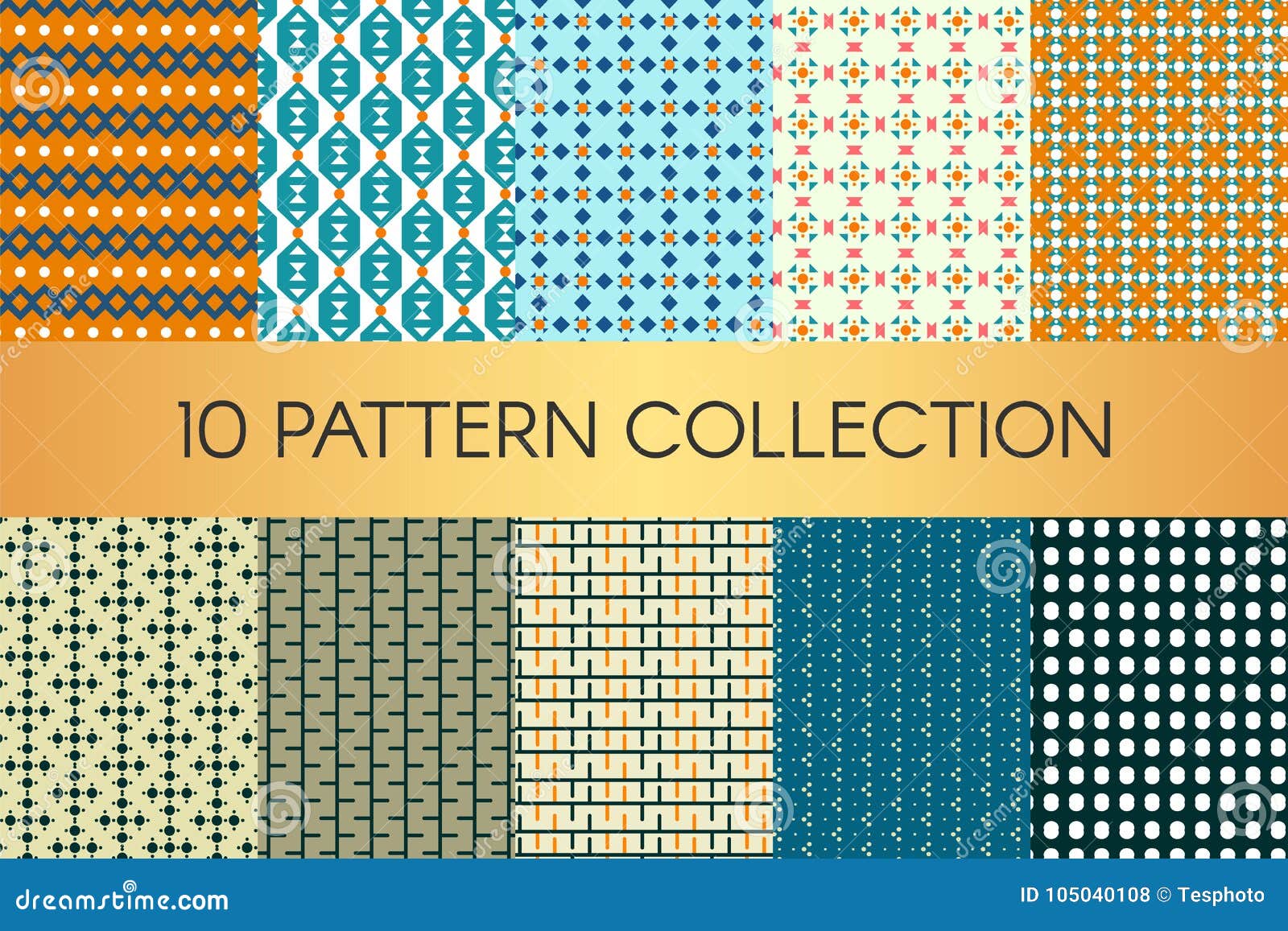 Vector Illustration Design. Abstract Pattern Collection. Trendy Stock ...