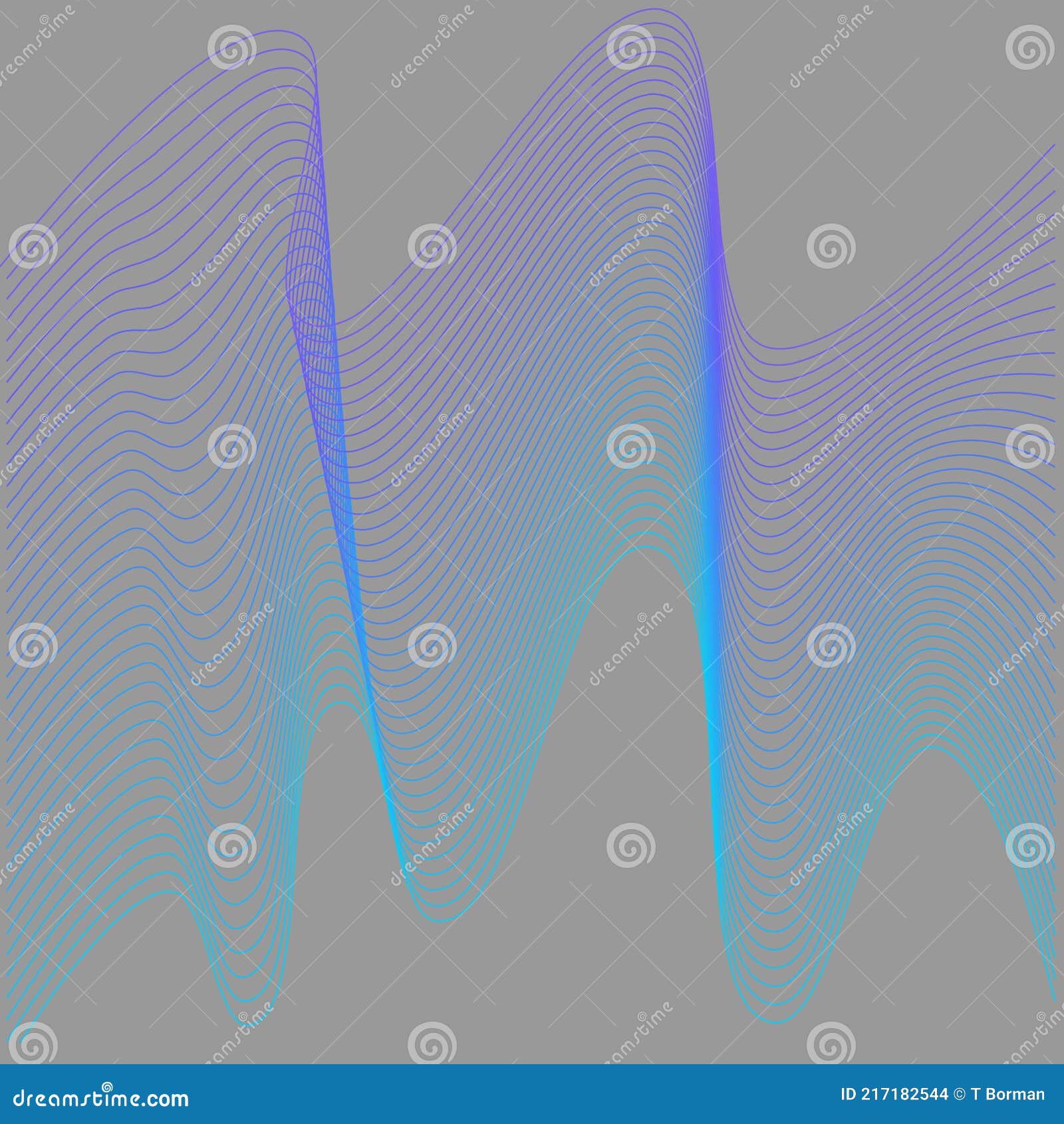 Abstract Pattern Colored Waves Spectrum Blue Green Gradient Transition ...