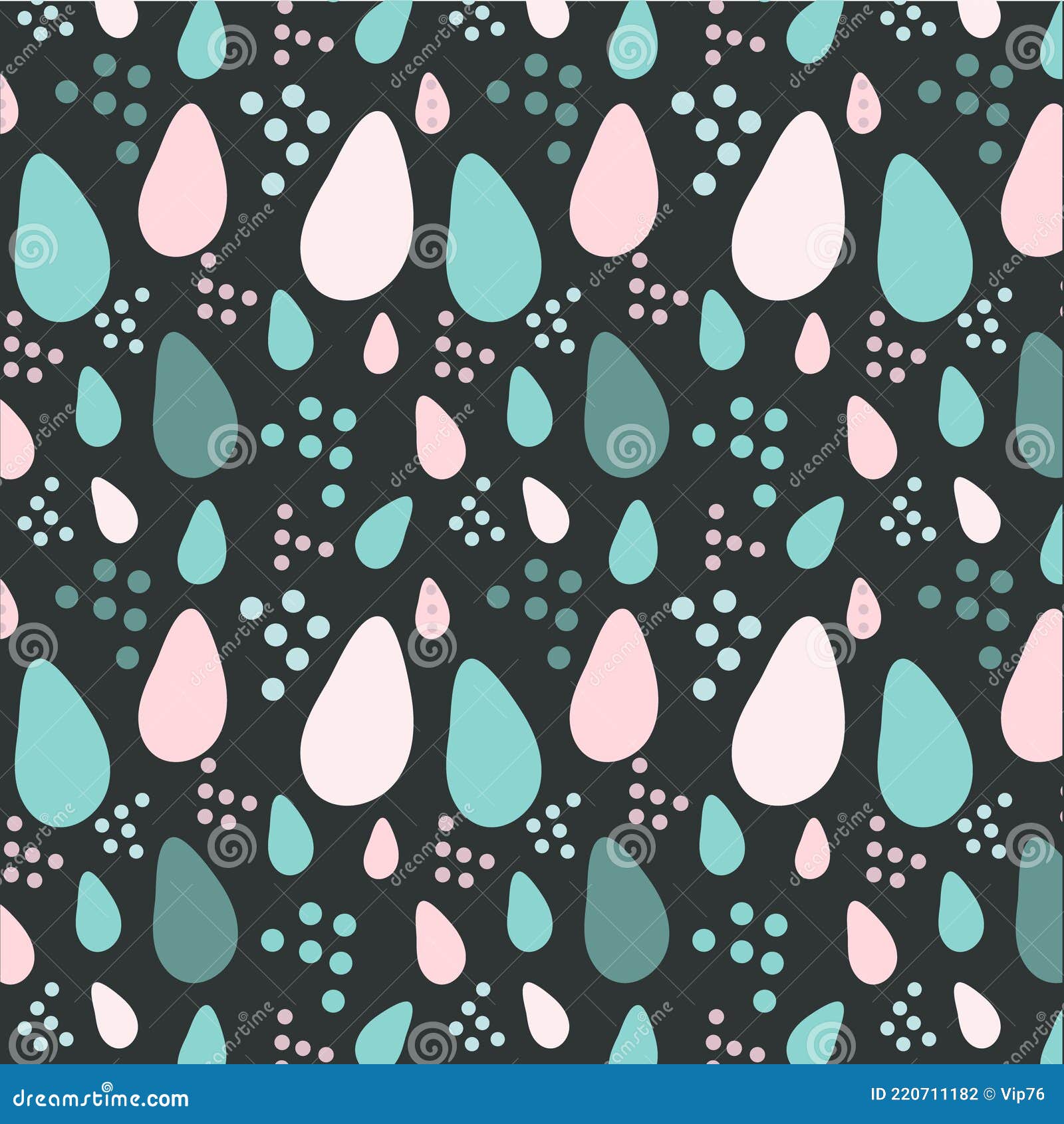 Abstract Pattern with Colorful Drops and Dots Stock Vector ...