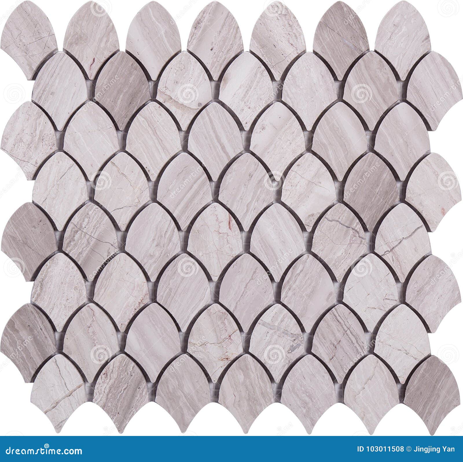 Seamless Retro Style Shell Shaped Marble Mosaic Pattern Stock Photo ...