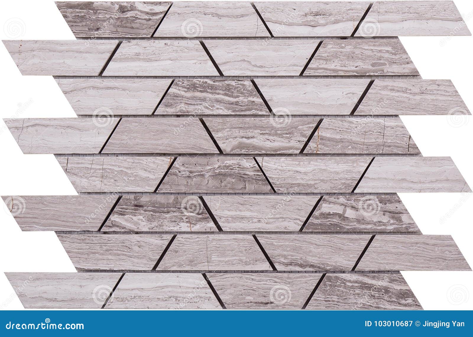 Seamless Beige Retro Style Trapezoidal Marble Mosaic Pattern Stock ...