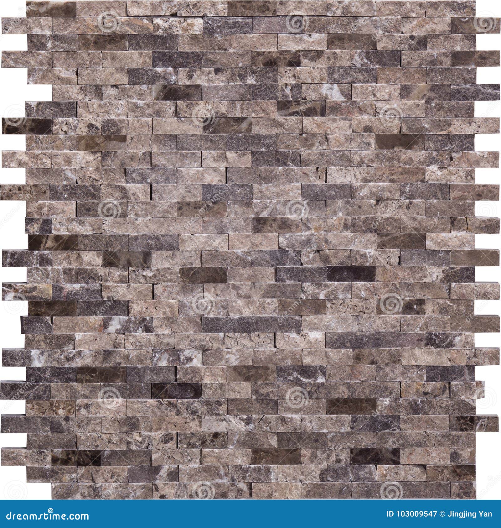 Seamless Brown Rectangle Marble Mosaic Pattern Stock Image - Image of ...