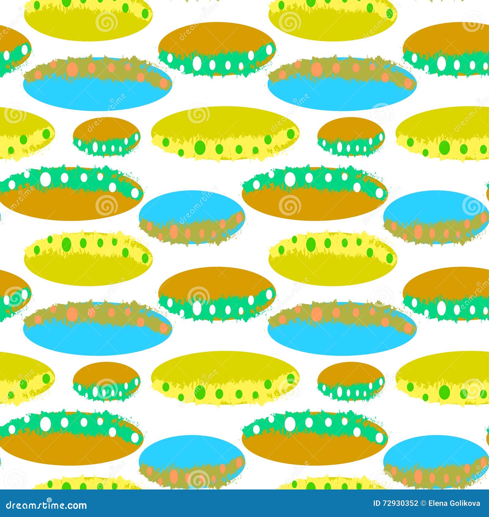Abstract Pattern with Colorful Ovals Stock Vector - Illustration of ...