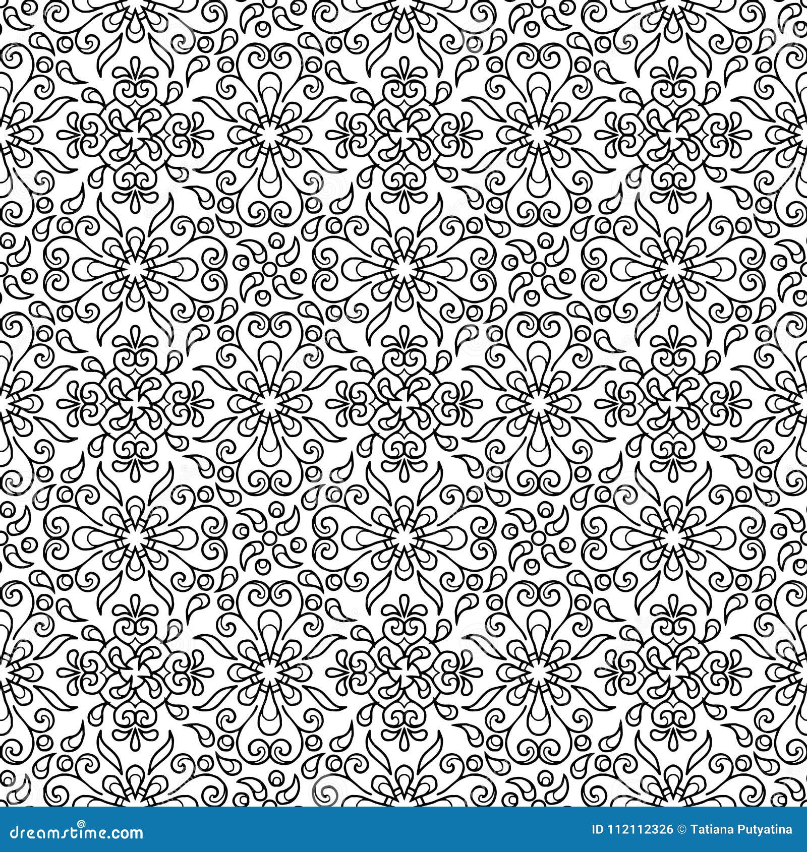 Abstract Pattern for Coloring Doodle Stock Illustration - Illustration ...