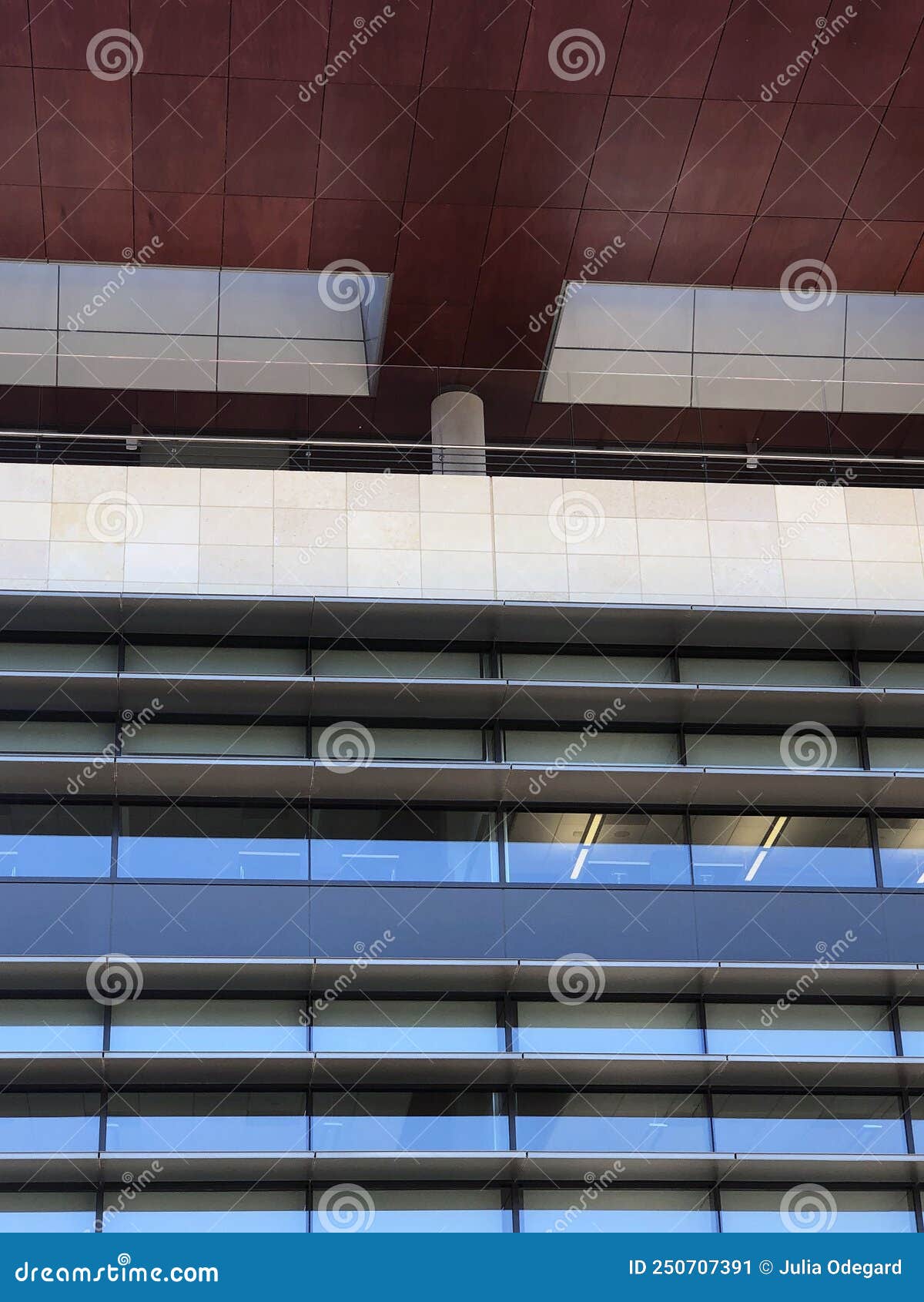Abstract Pattern Created by Layers of Office Windows in Many Colors and ...
