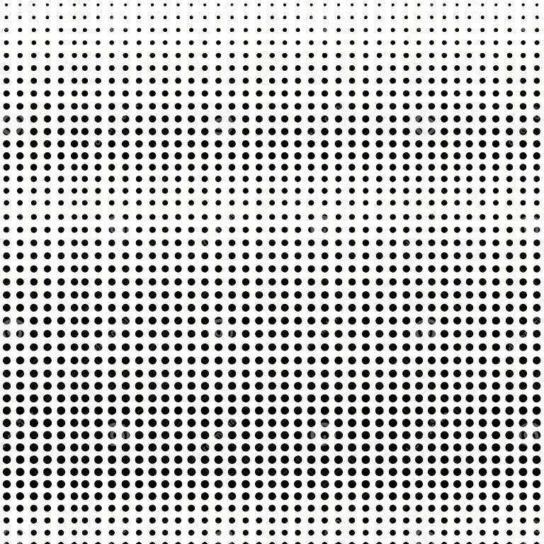 Abstract Pattern Created by Uniform Black Dots on a White Background ...