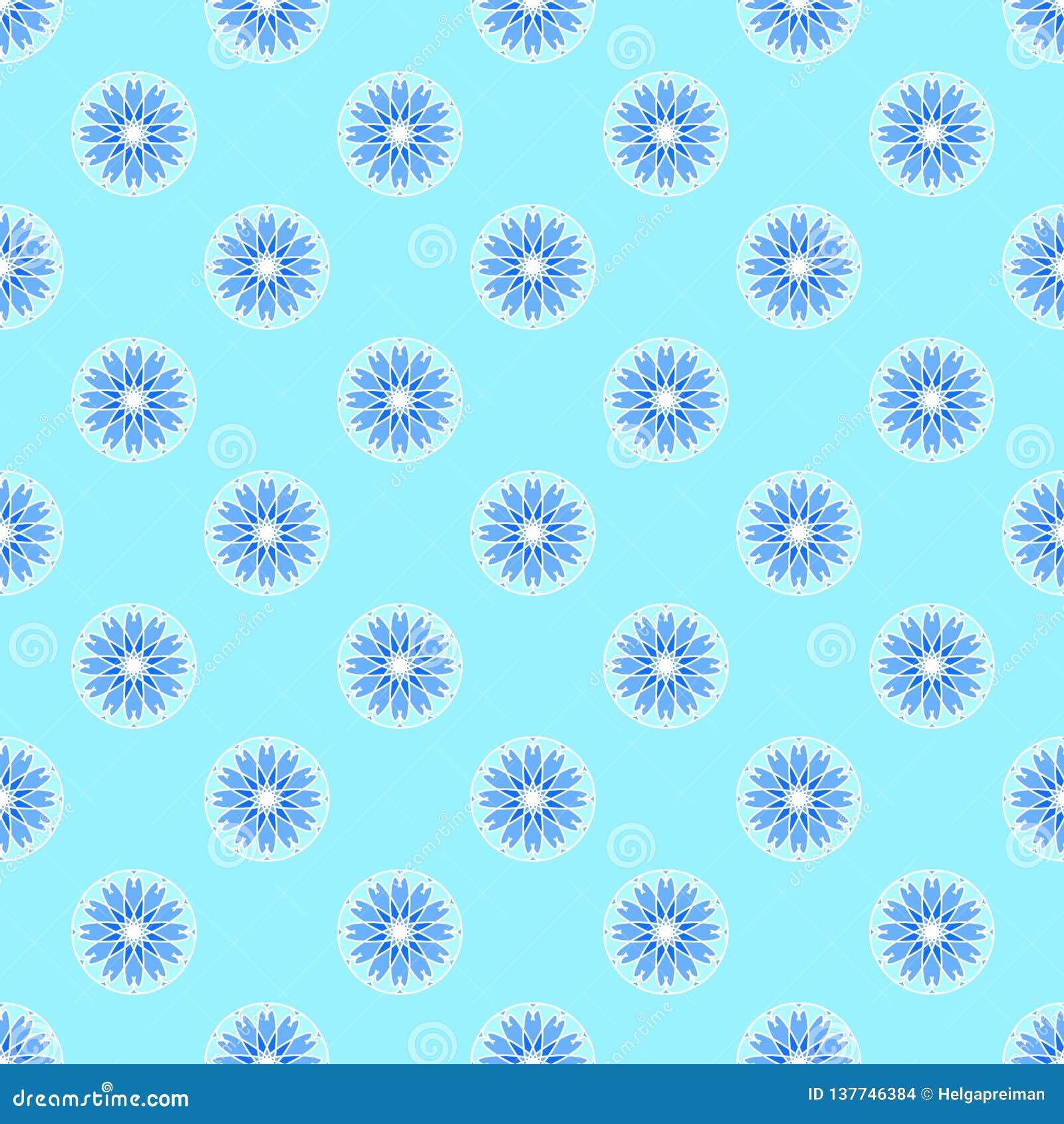 Abstract Pattern on the Cyan Background Stock Illustration ...