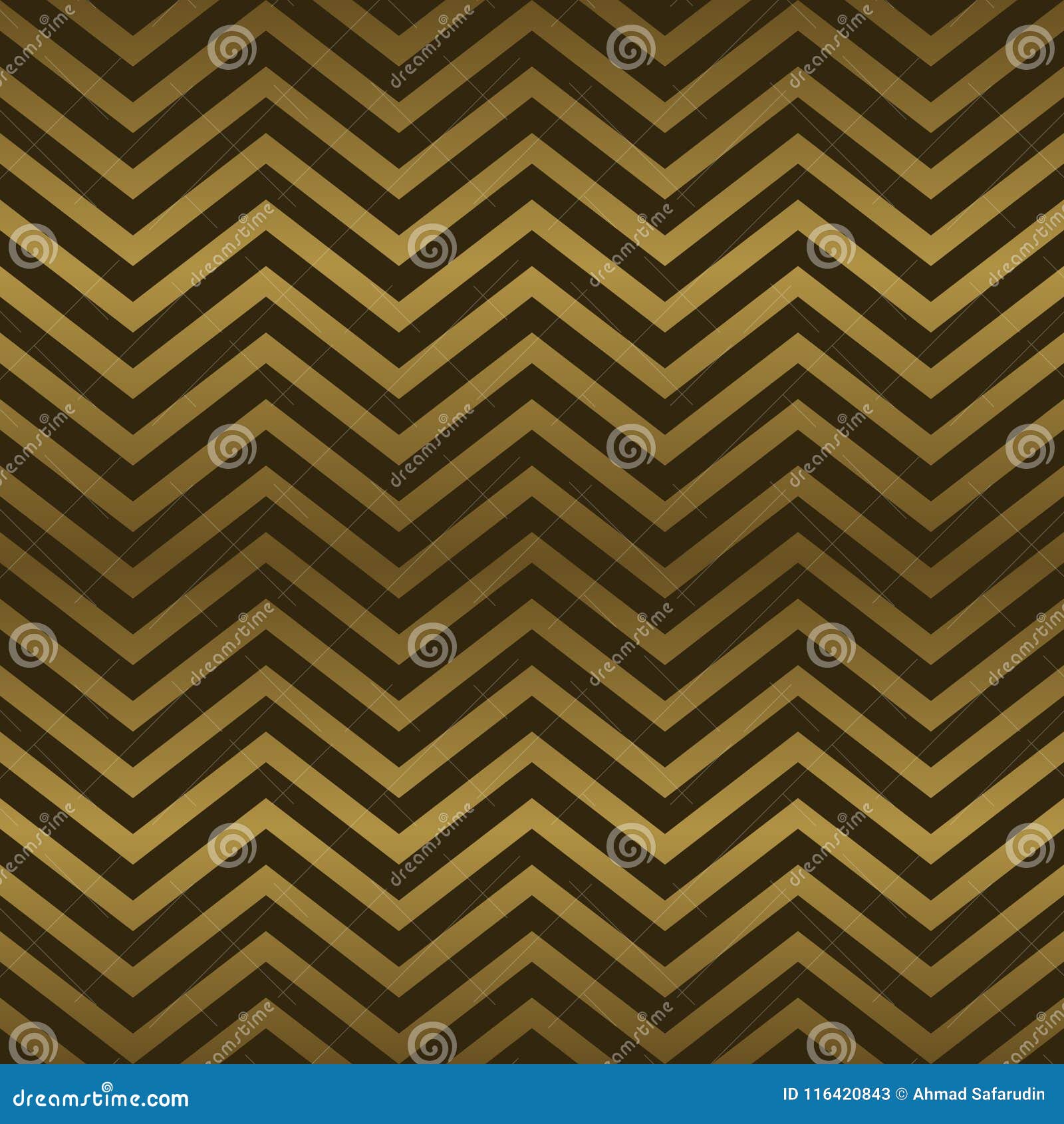 Abstract Pattern Decorative Golden Triangle Chevron Style. Stock Vector ...