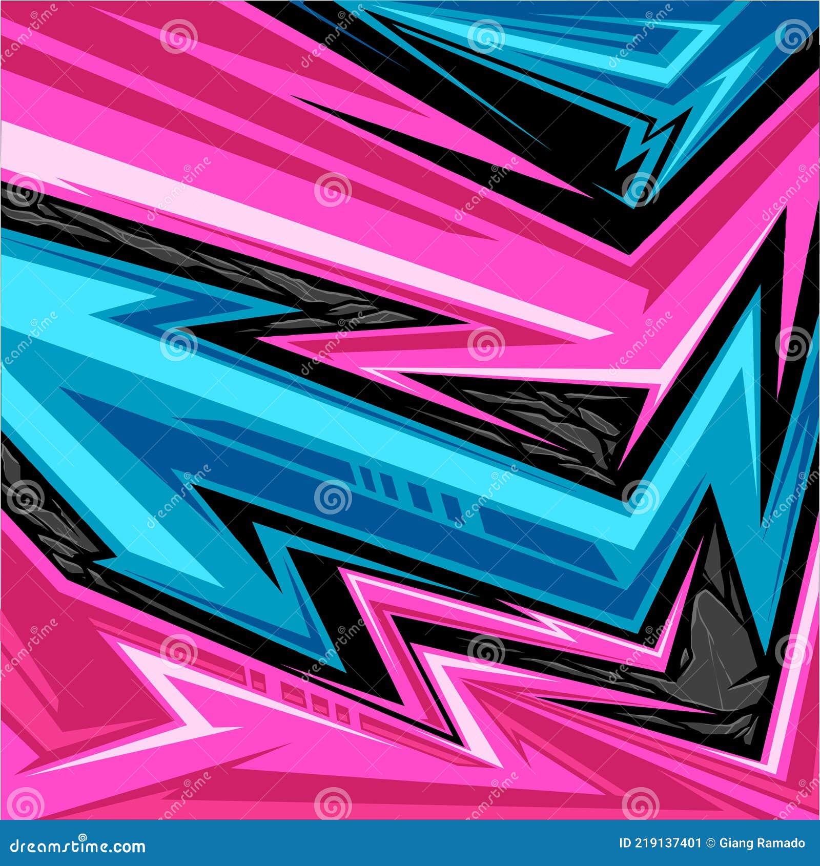 Abstract Pattern Design for Sport Team Jersey Stock Vector ...