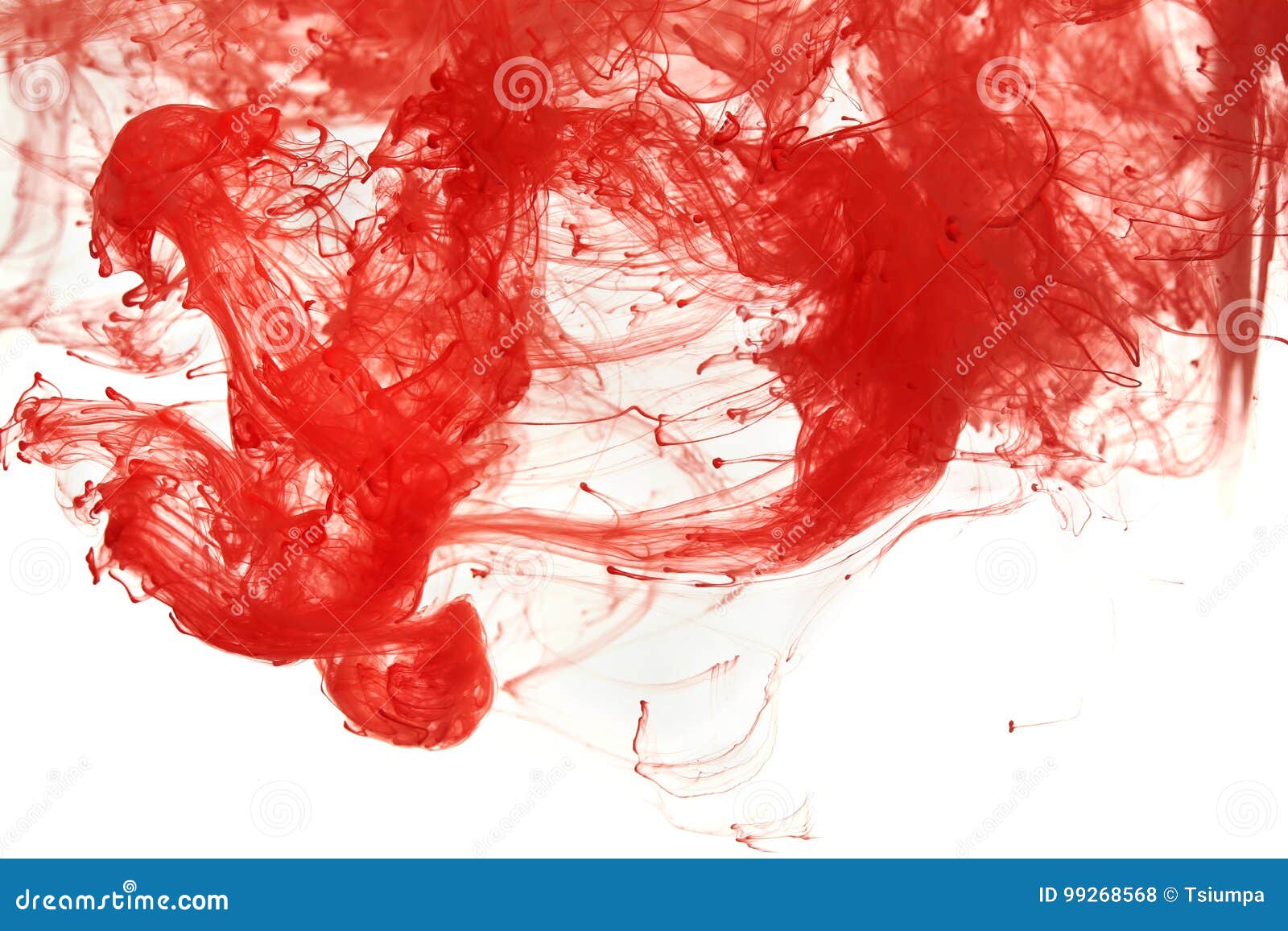 Red ink into the water stock photo. Image of stirring - 99268568