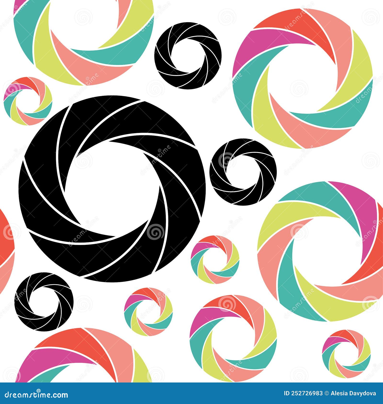 Abstract Pattern with Figures. Seamless Background with Creative ...