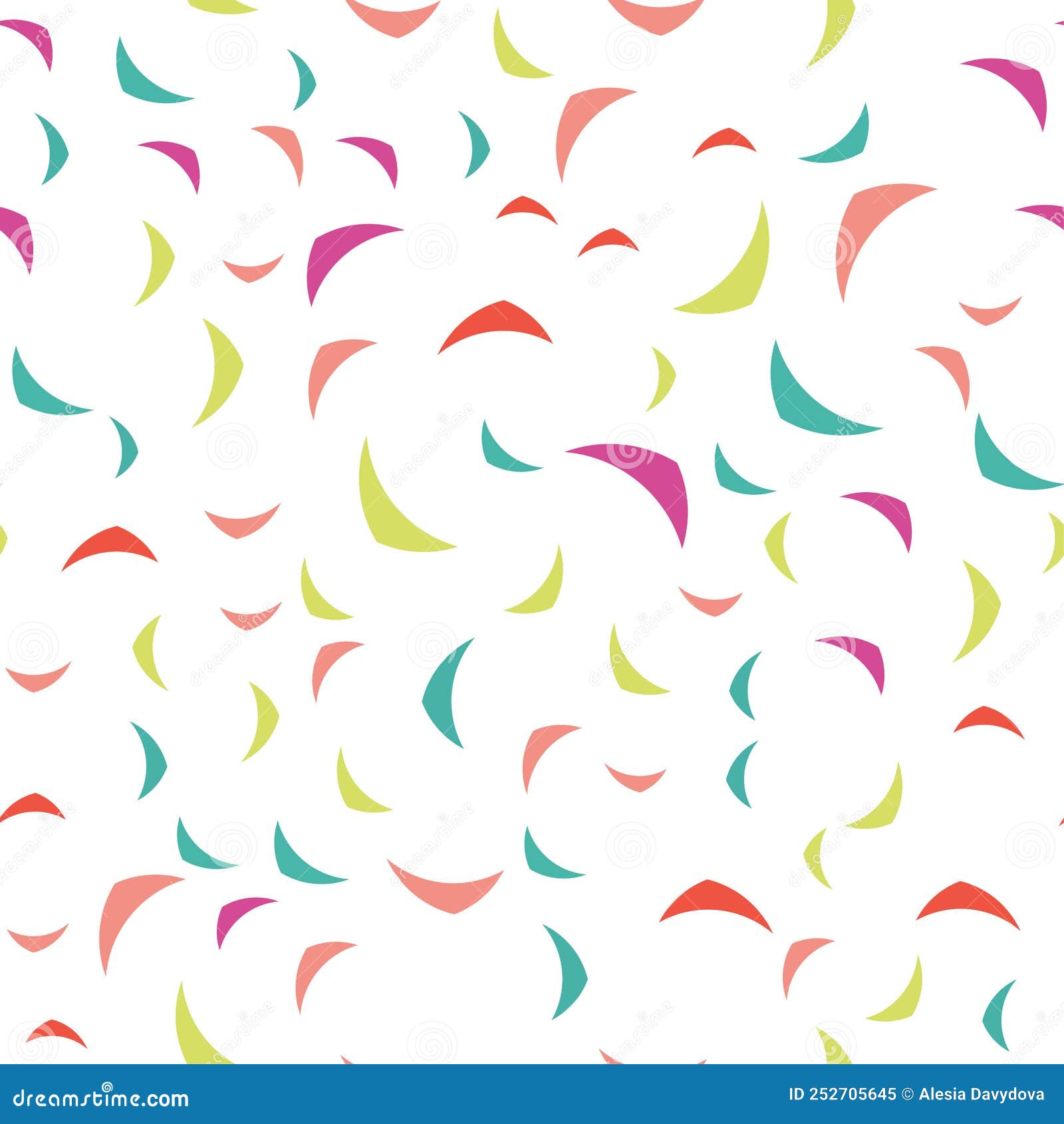 Abstract Pattern with Figures. Seamless Background with Creative ...