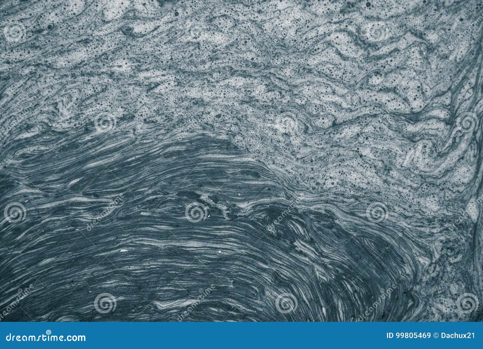 An Abstract Pattern of a Foam Forming in the River. Stock Image - Image ...
