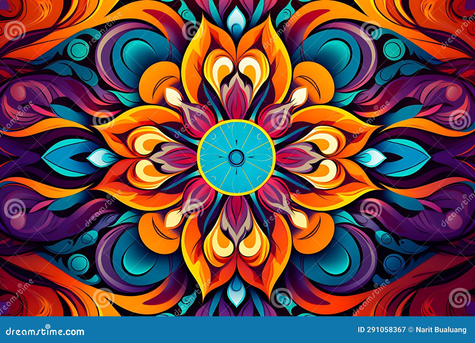 Abstract Pattern from Folk Art Indian Background Stock Image - Image of ...