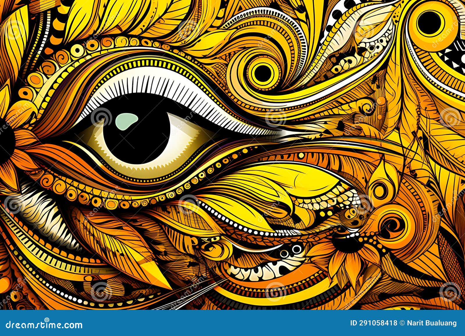 Abstract Pattern from Folk Art Indian Background Stock Photo - Image of ...