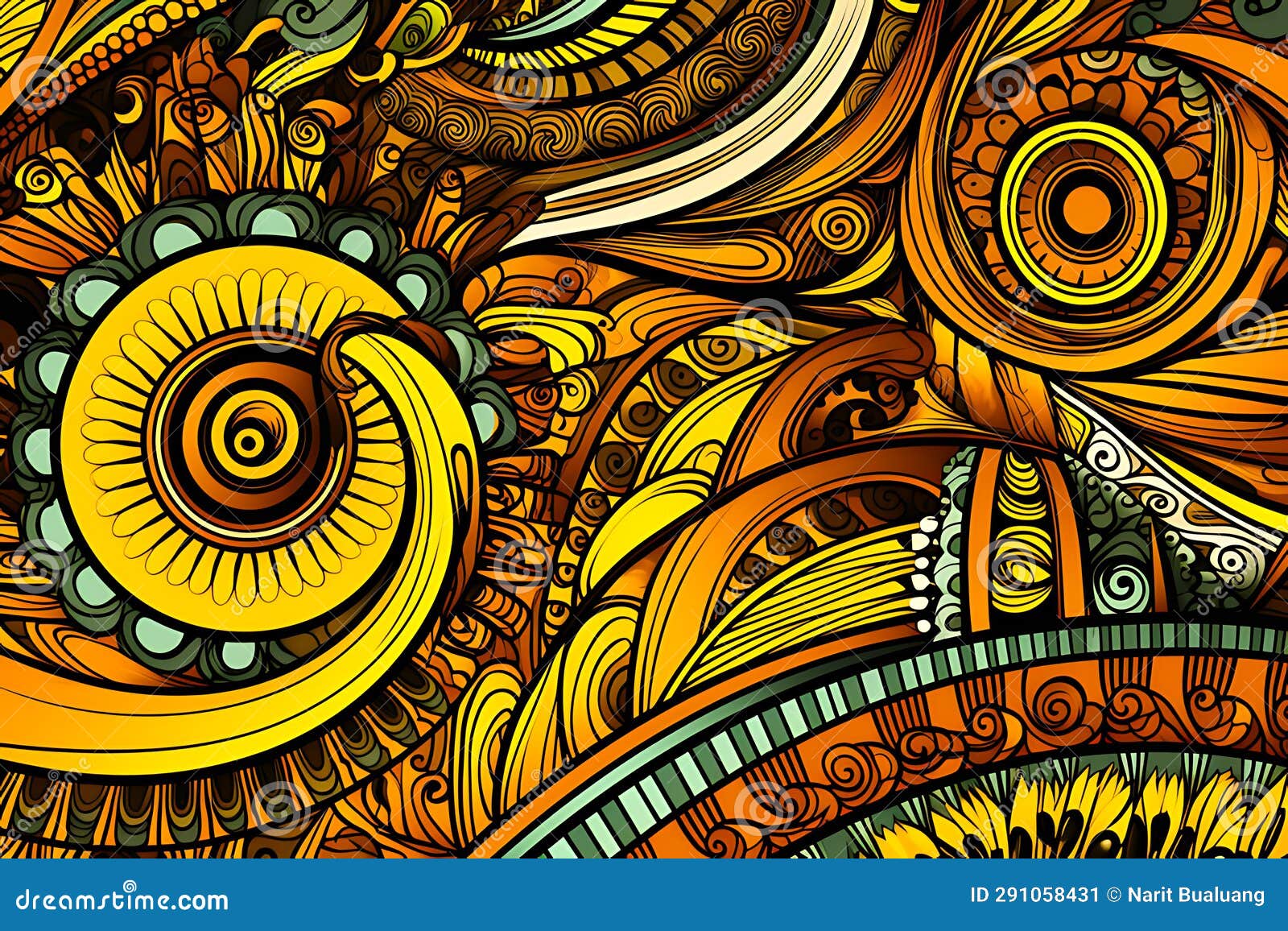 Abstract Pattern from Folk Art Indian Background Stock Image - Image of ...